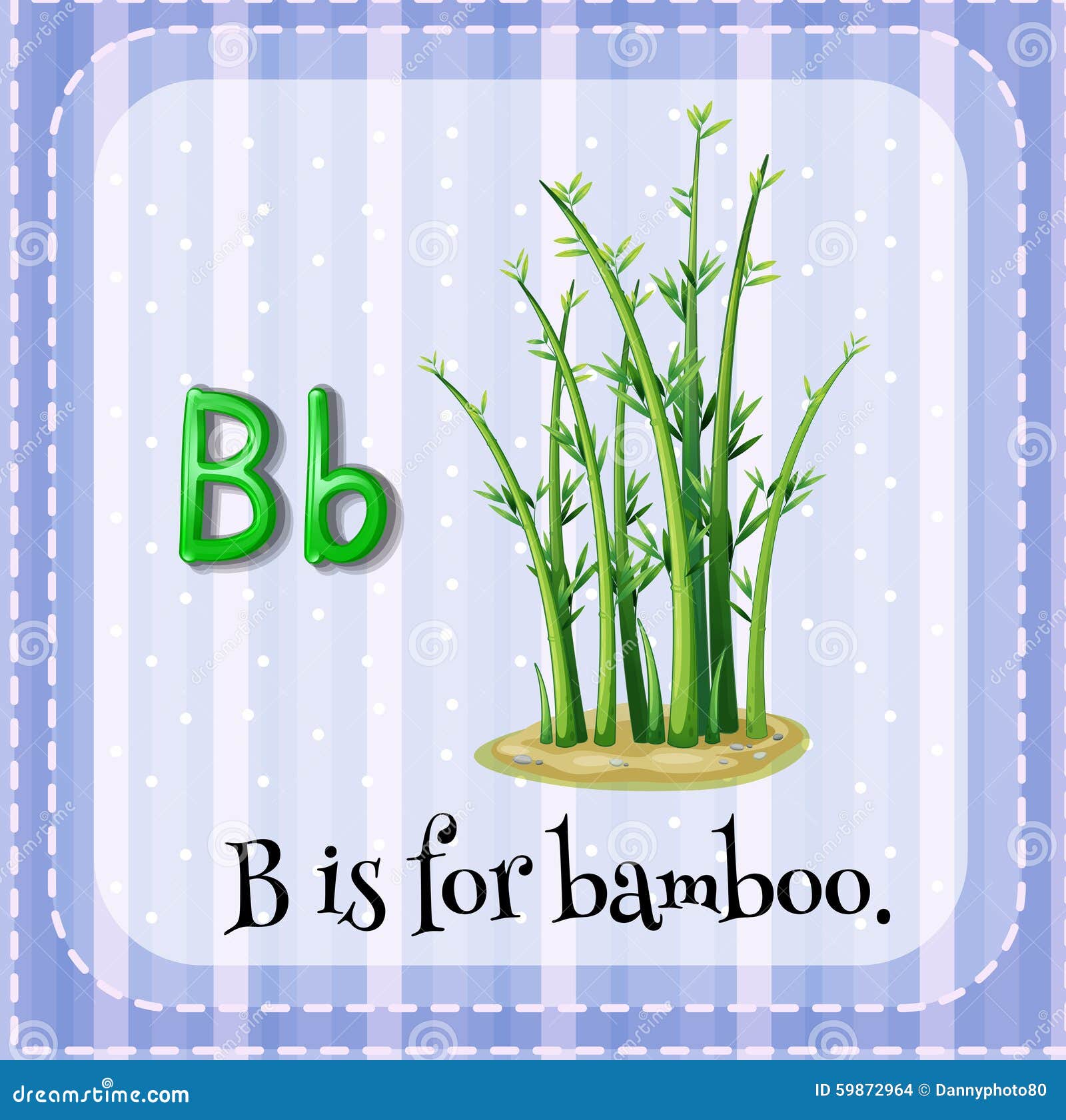 Flashcard Letter Bamboo Stock Illustrations – 3 Flashcard Letter Bamboo ...