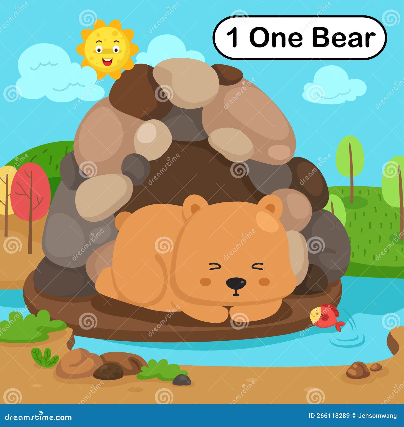 Flashcard Number Nine. Preschool Worksheet. Christmas Holly Cartoon ...