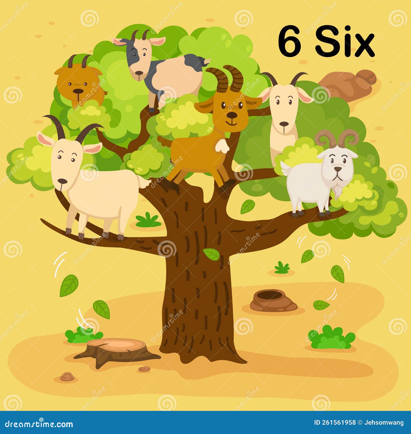 Flashcard Number 5. Preschool Worksheet. Black And White Farm Animals ...