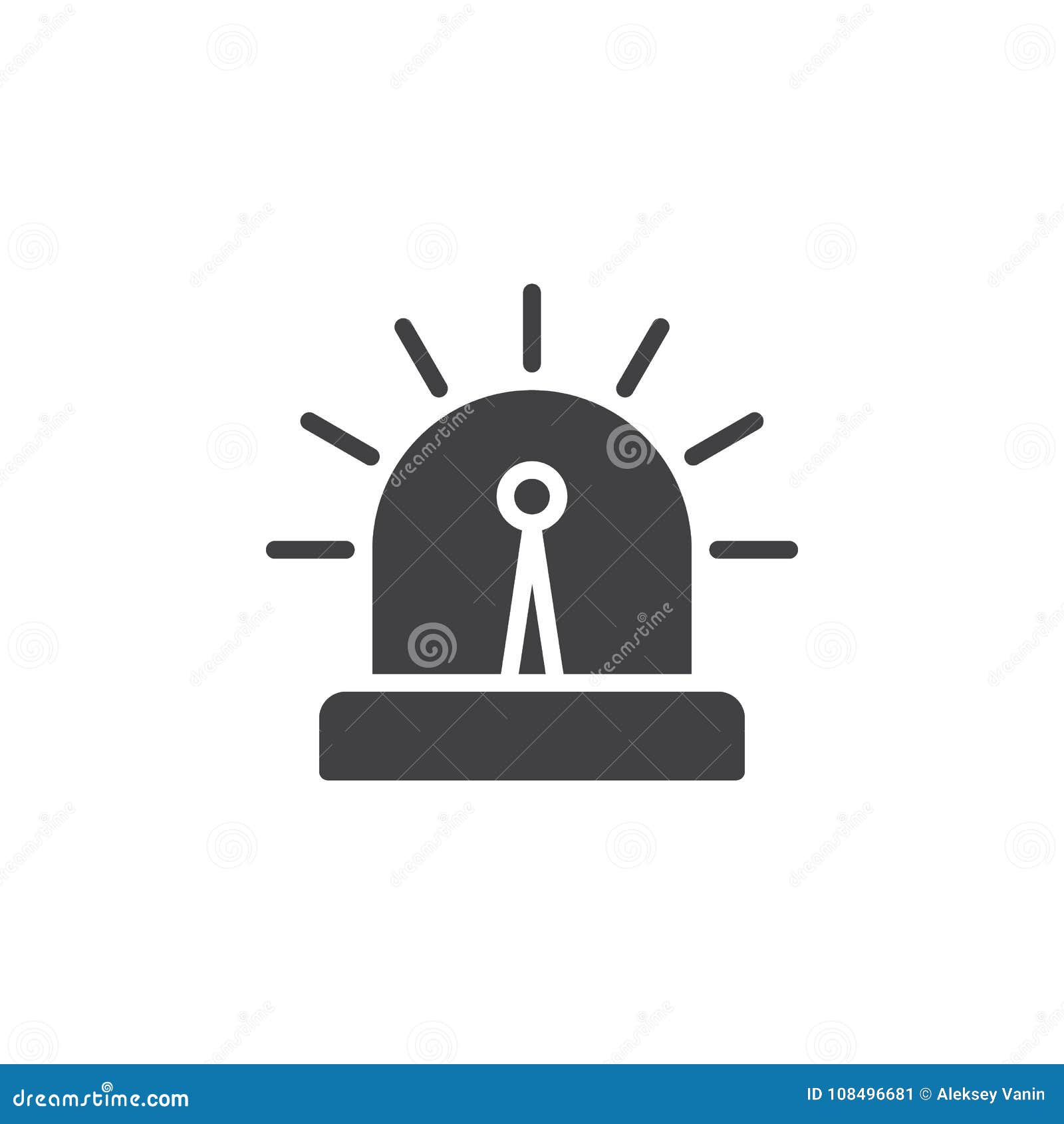 Flasher light icon vector stock vector. Illustration of logo - 108496681