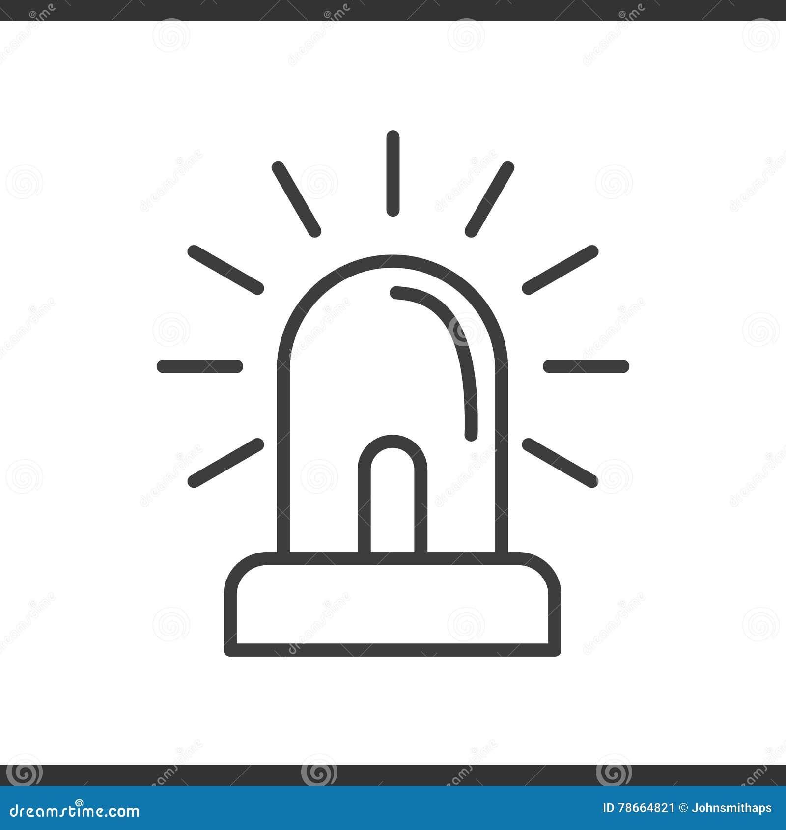 Flasher Linear Icon. Thin Line Illustration Stock Vector - Illustration ...