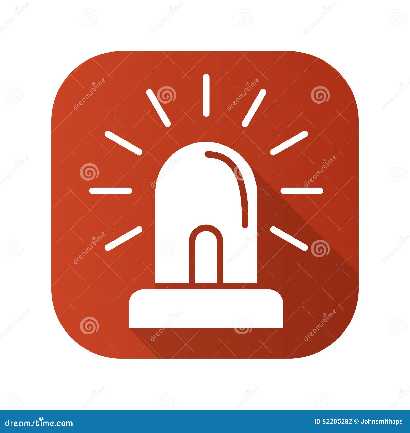 Red Flasher Symbol Cartoon Vector | CartoonDealer.com #103290913