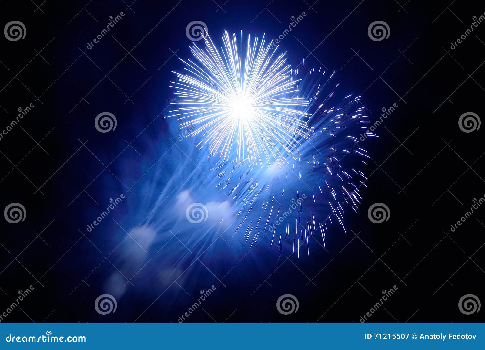 Fireworks And Smoke Over Tenjin Matsuri Celebrations Along River In ...