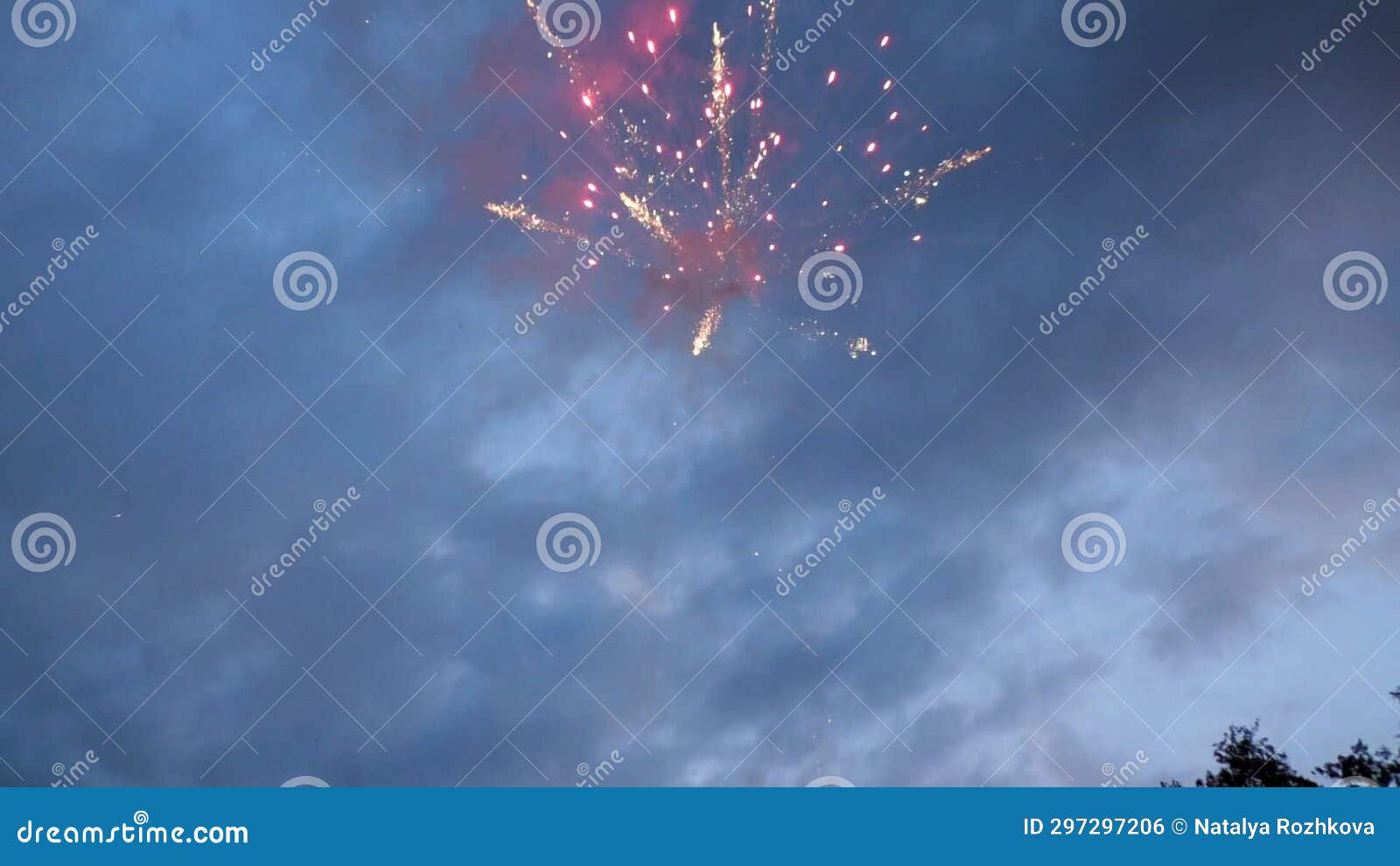 Flashes of Fireworks in the Sky. Stock Footage - Video of flying ...