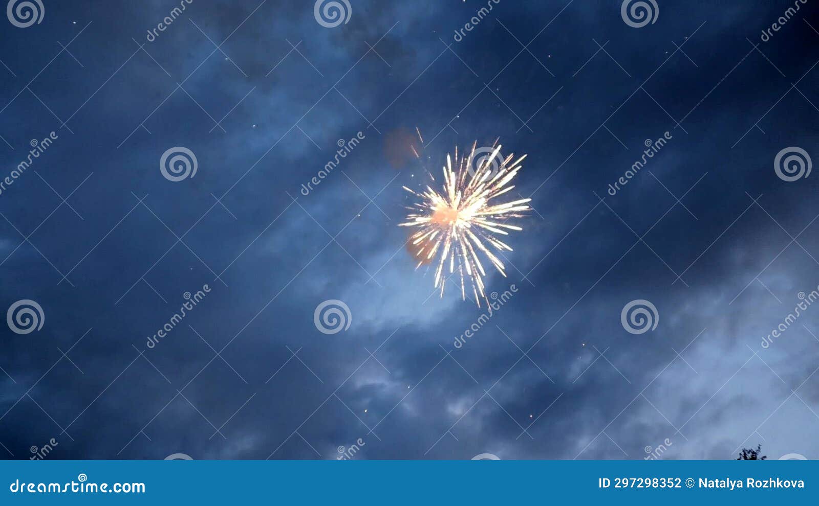 Flashes of Fireworks in the Sky. Stock Footage - Video of fiery ...