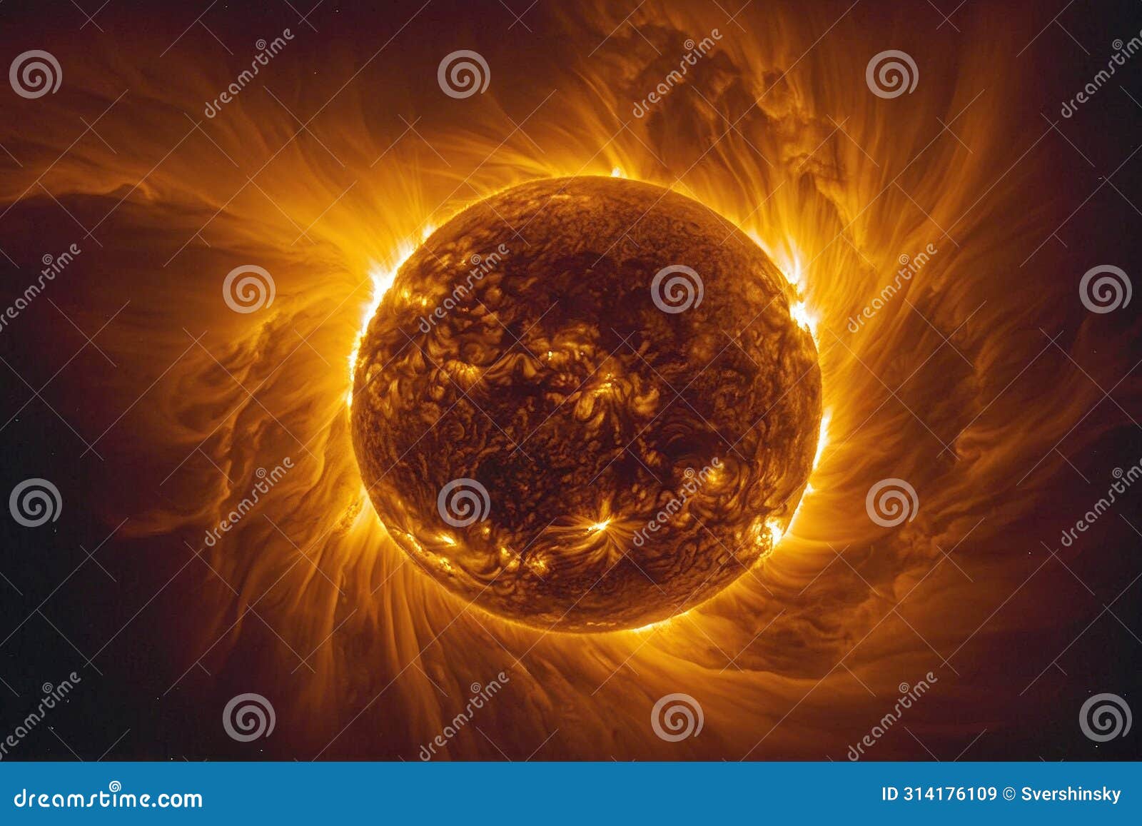 Flashes, Storms on the Sun in Space. Solar Flares is a Sudden Flash of ...