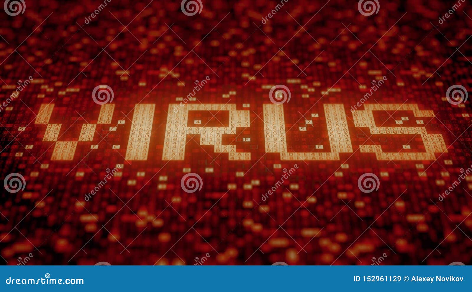 Flashing Hexadecimal Symbols On A Green Computer Screen Compose SERVER Word. 3D Rendering ...