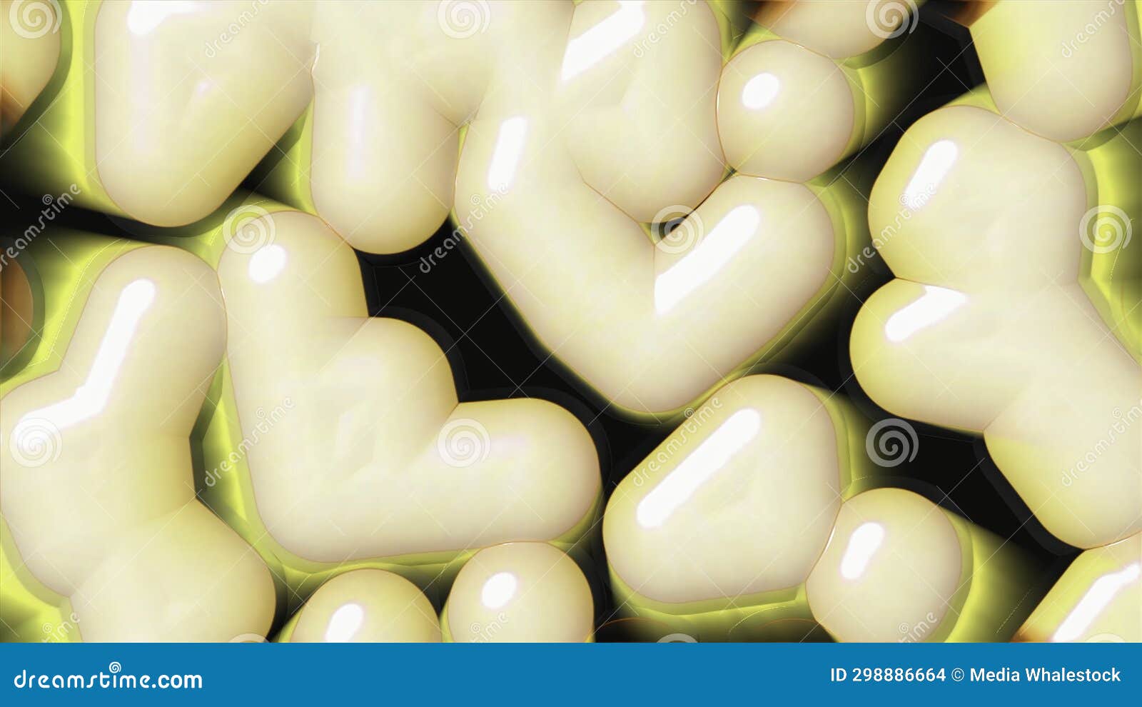 Flashing Moving Pattern of 3d Liquid. Motion. 3d Molecular Fluid Parts ...