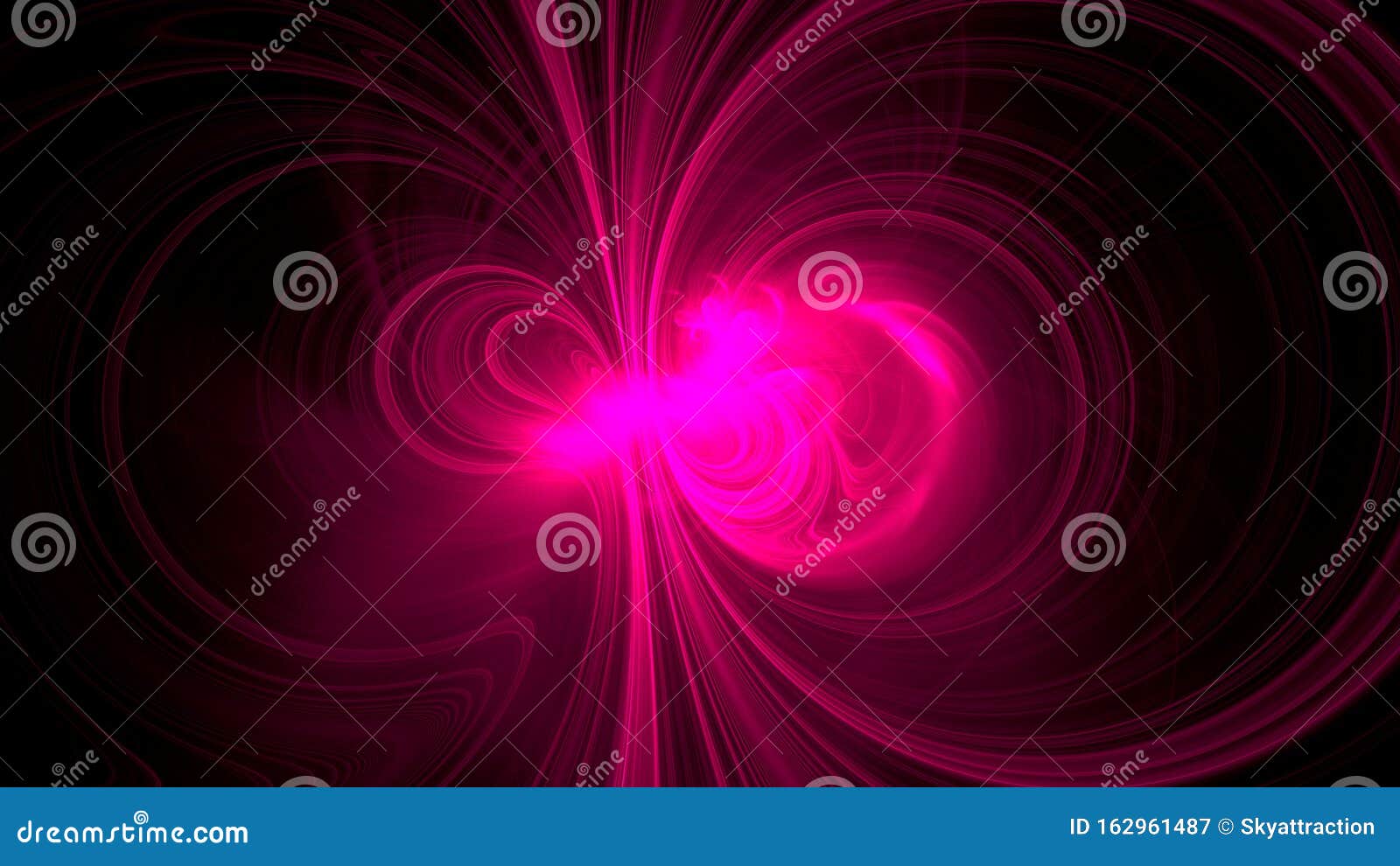 Flashing Neon Red Rings Abstract Backround Stock Image - Image of ...
