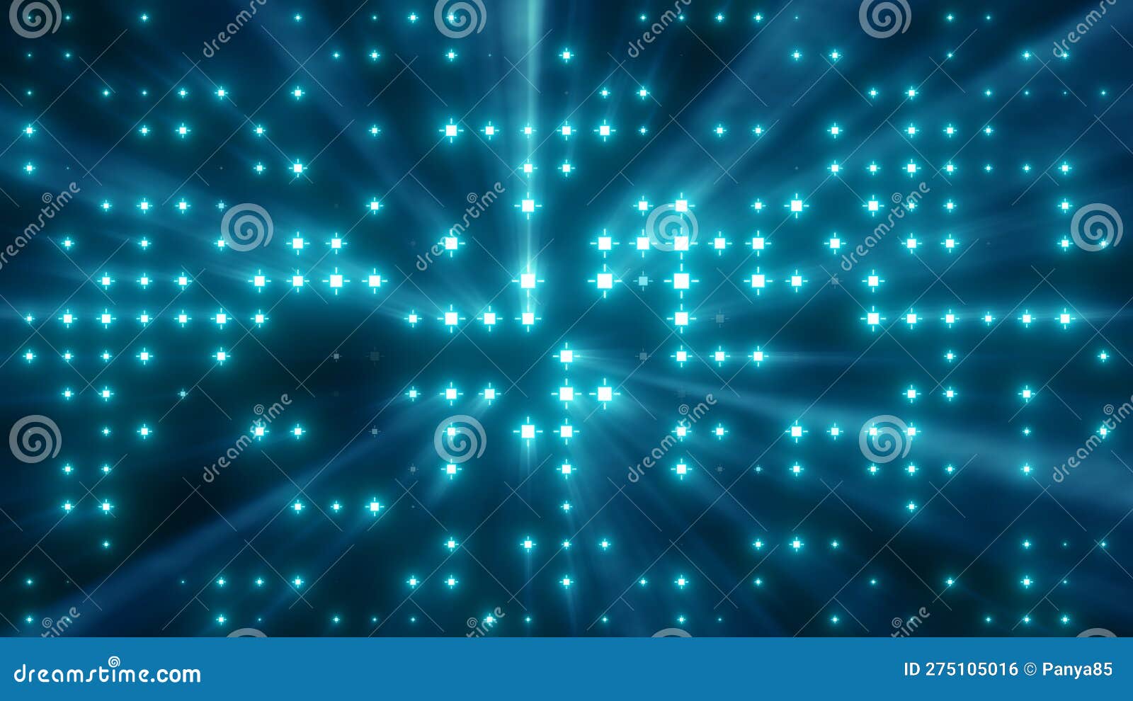 Flashing Particles Pattern with Beams, Rays Stock Illustration ...