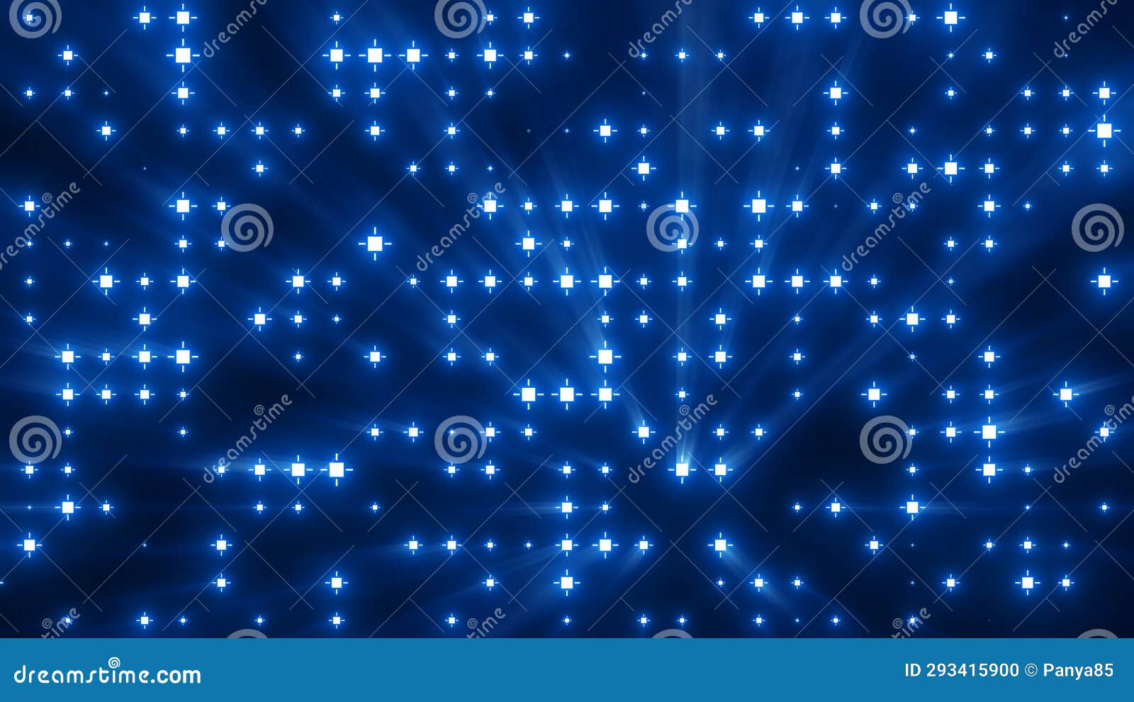 Flashing Particles Pattern with Beams, Rays Stock Illustration ...