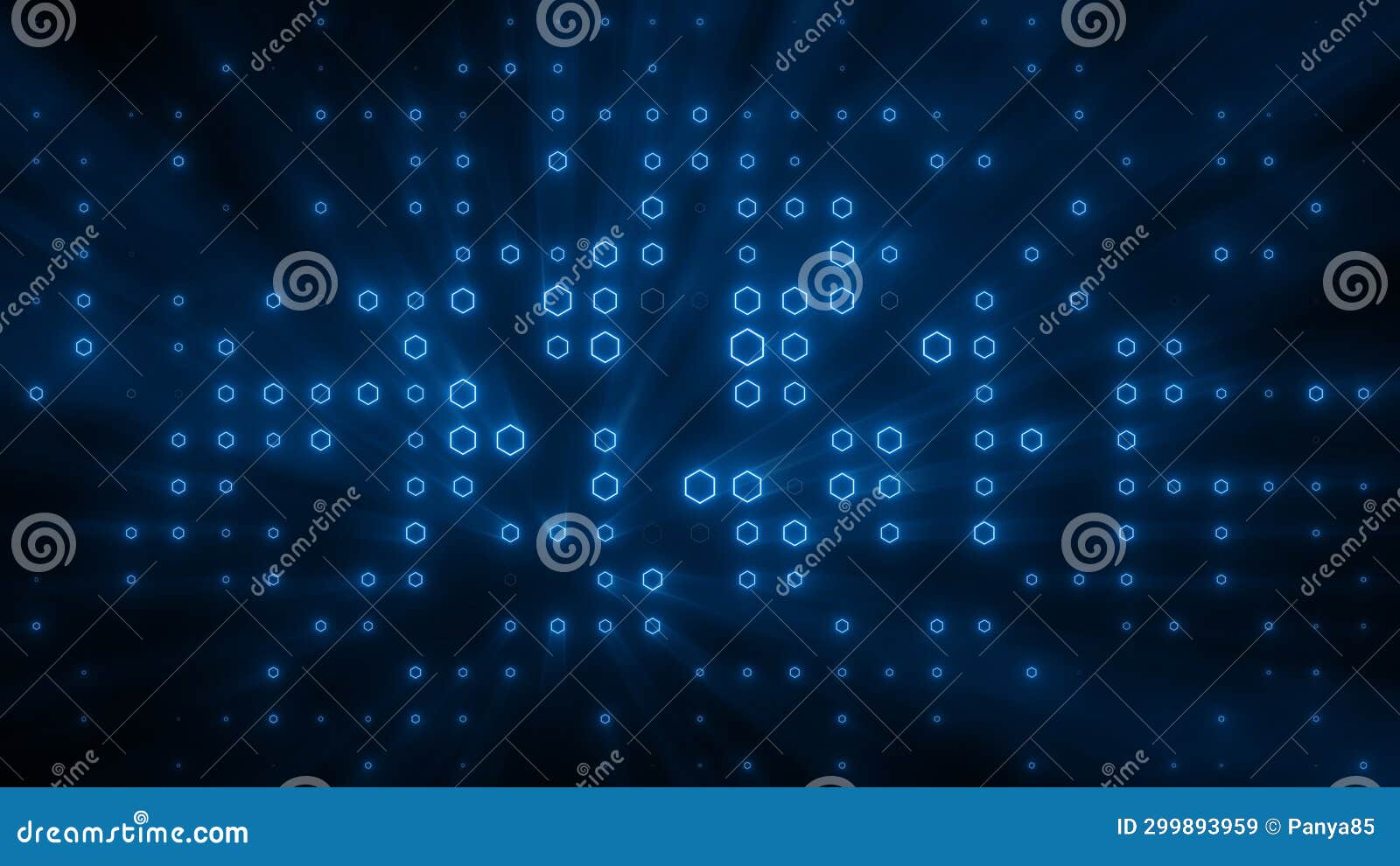 Flashing Particles Pattern with Beams, Rays Stock Illustration ...