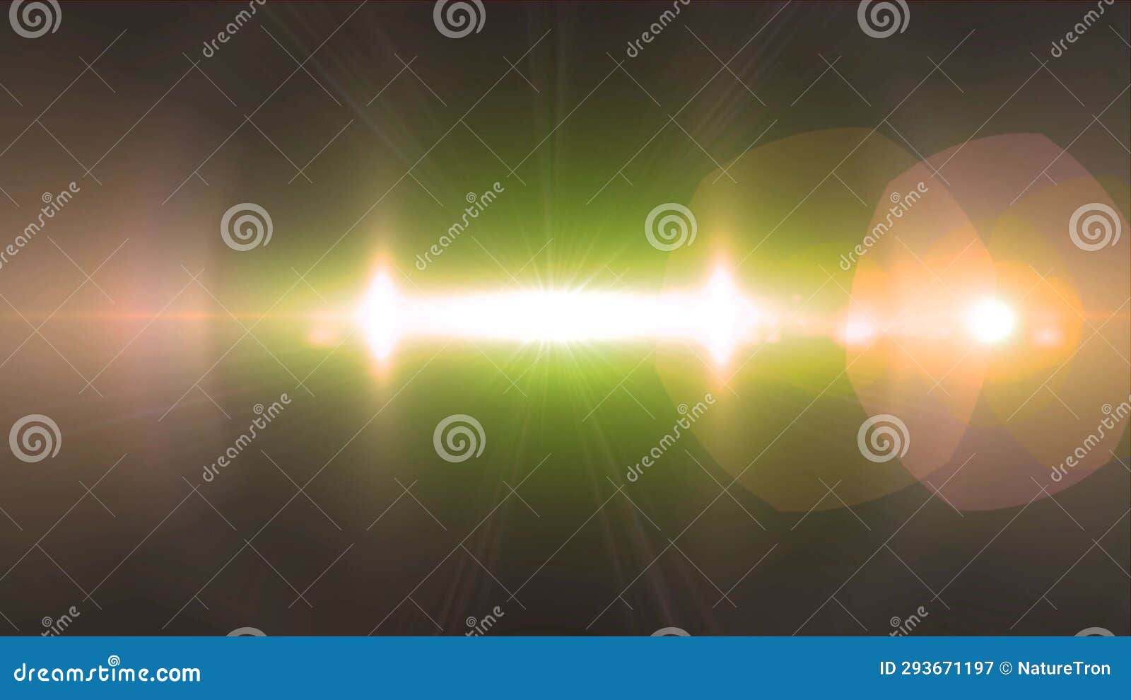 Flashing Rays of Light in the Middle of the Screen Creating a Flare ...