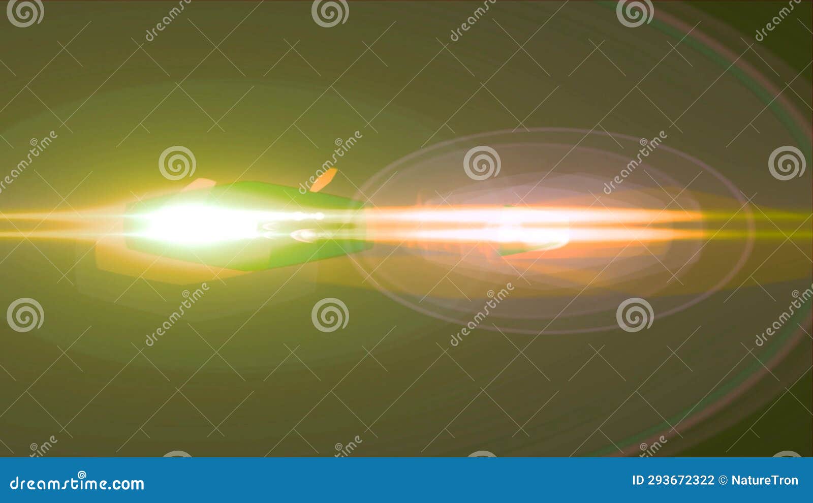 Flashing Rays of Light in the Middle of the Screen Creating a Flare ...