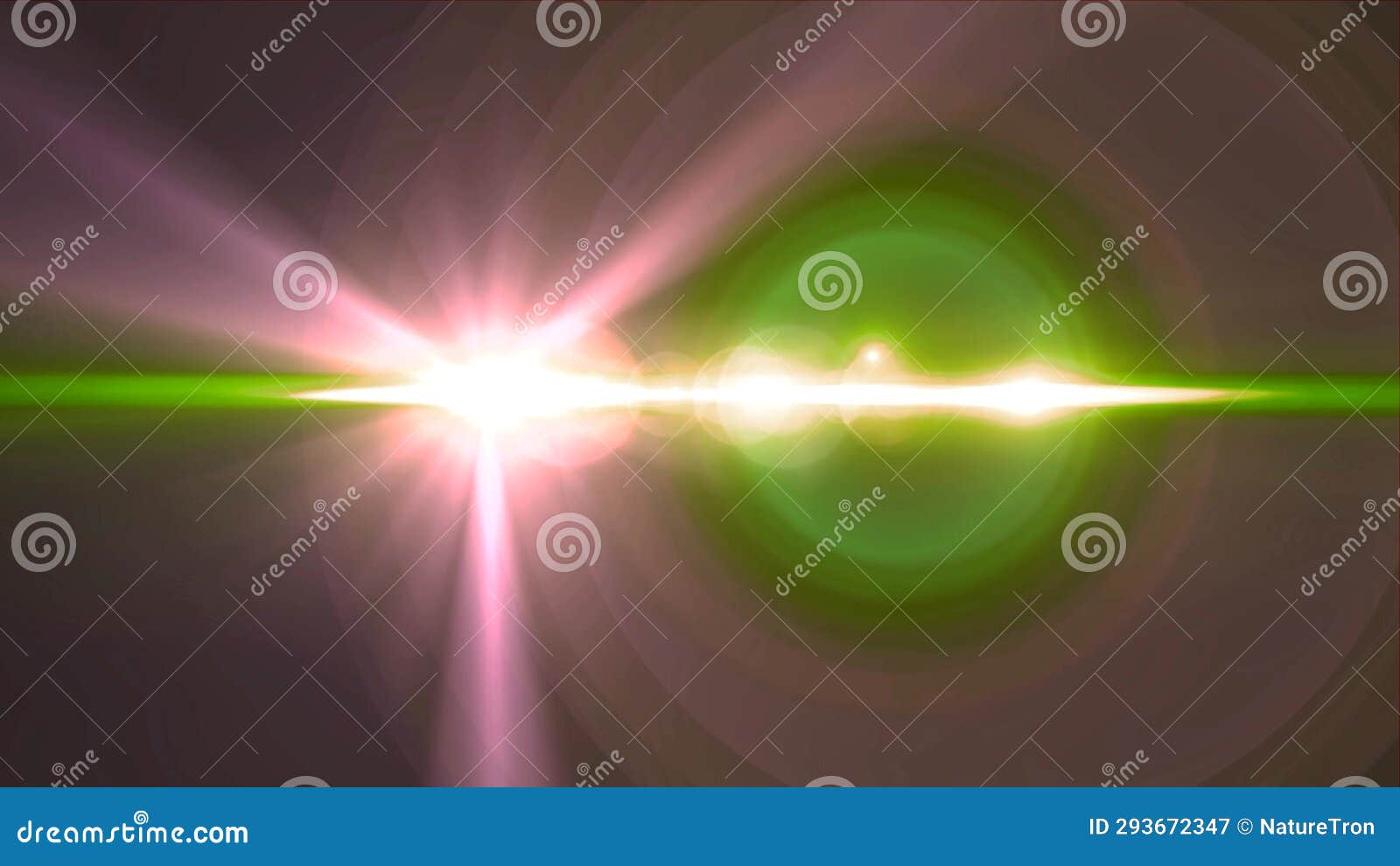 Flashing Rays of Light in the Middle of the Screen Creating a Flare ...