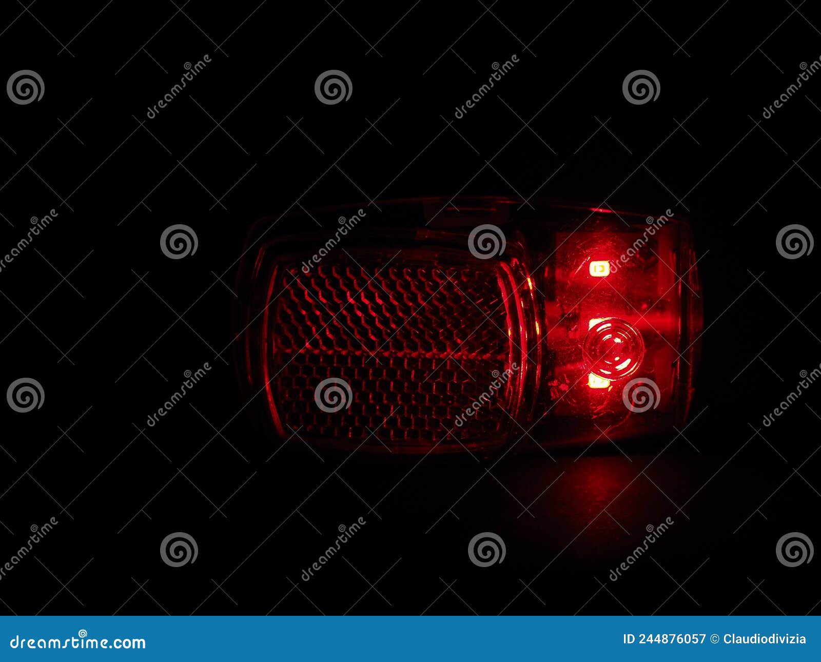 Flashing red strobe light stock image. Image of black - 244876057