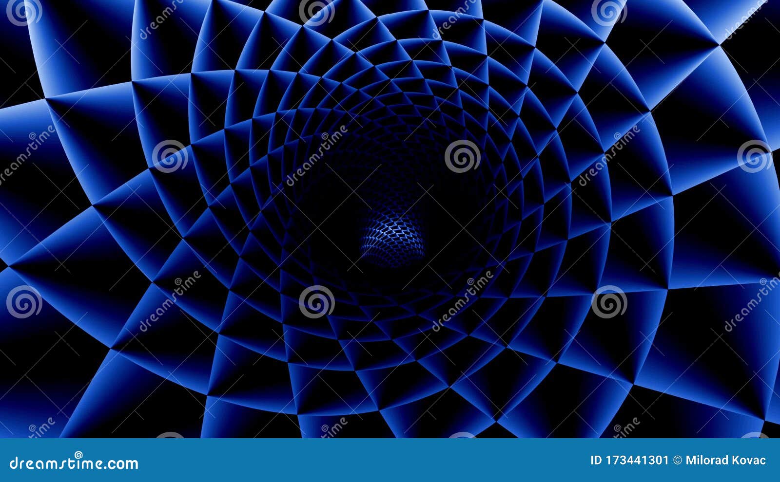 Flashing Vortex in Blue and White Color with Hypnotic and Strobe Effect ...