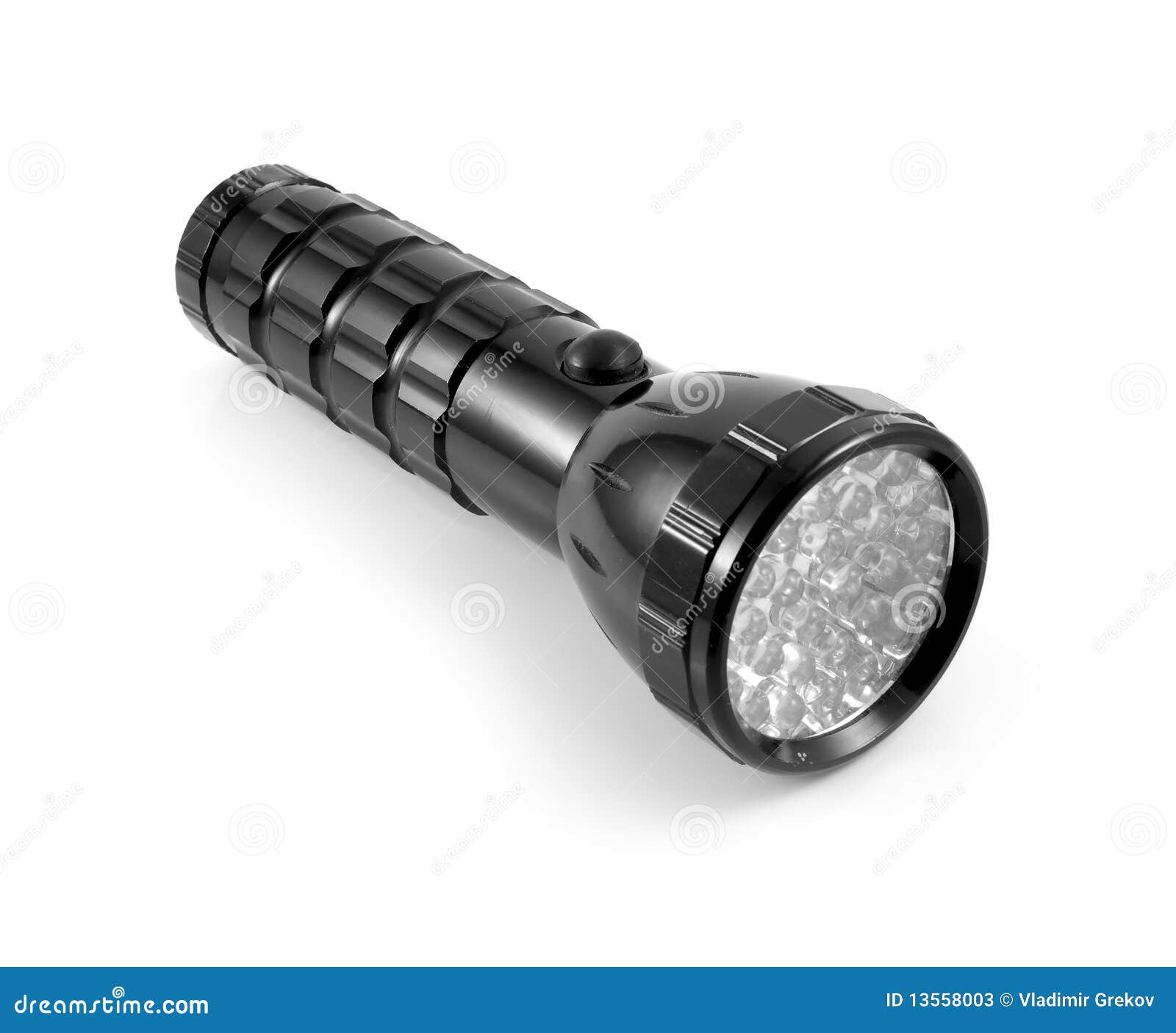 Flashlight stock image. Image of glowing, metal, lamp - 13558003