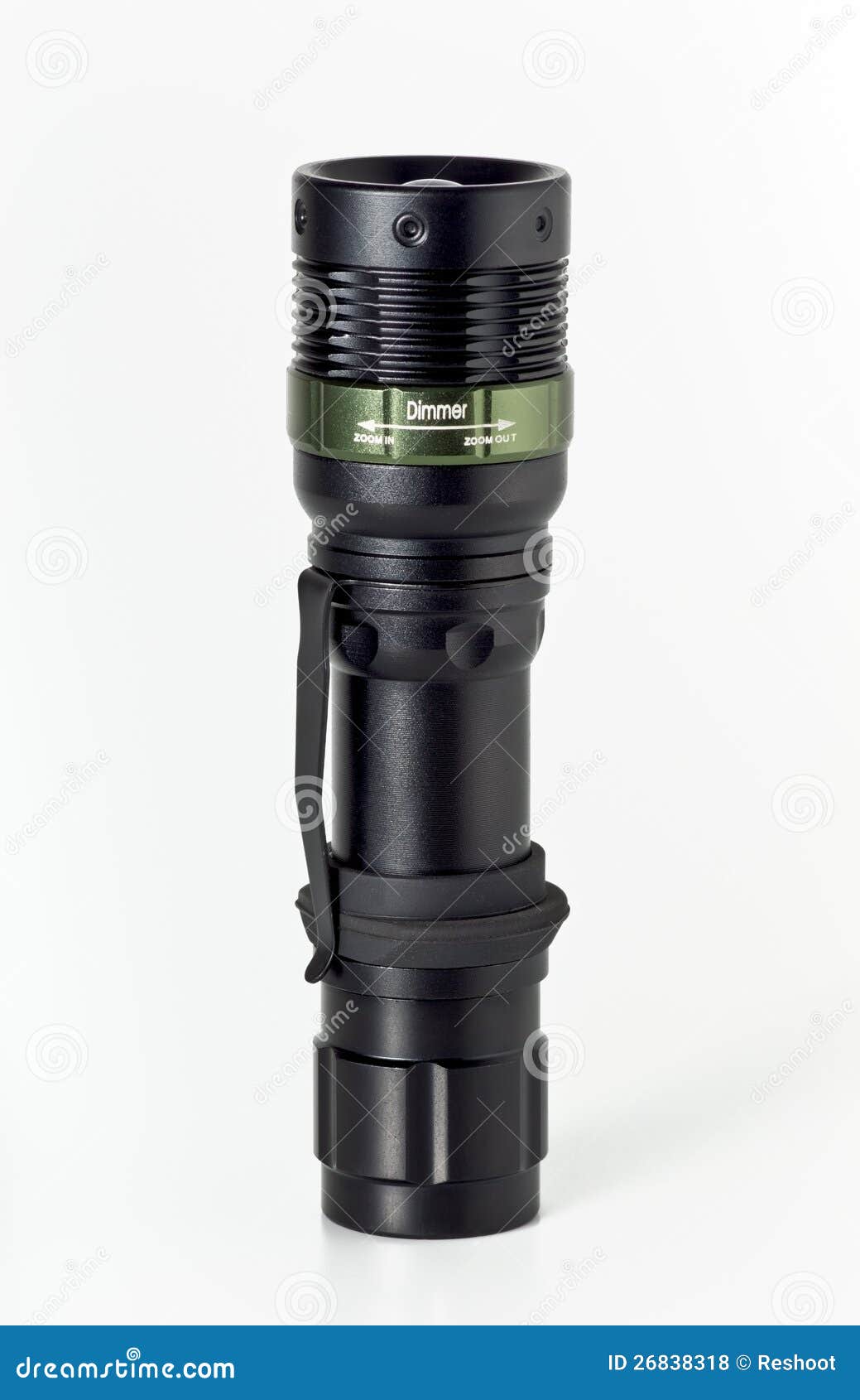 Flashlight stock photo. Image of handle, portable, black - 26838318
