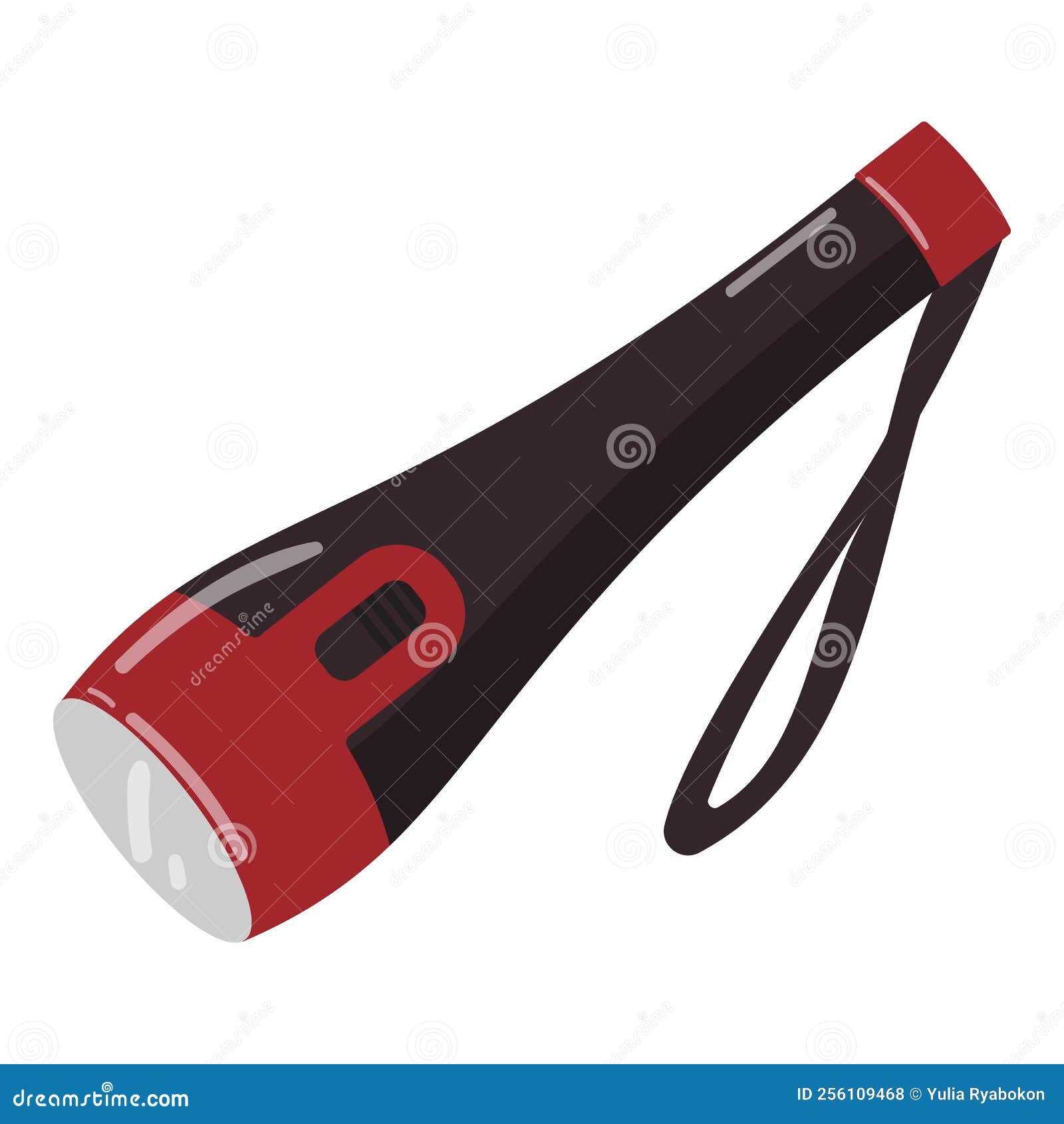 Flashlight Battery Icon Cartoon Vector. Light Lamp Stock Vector ...