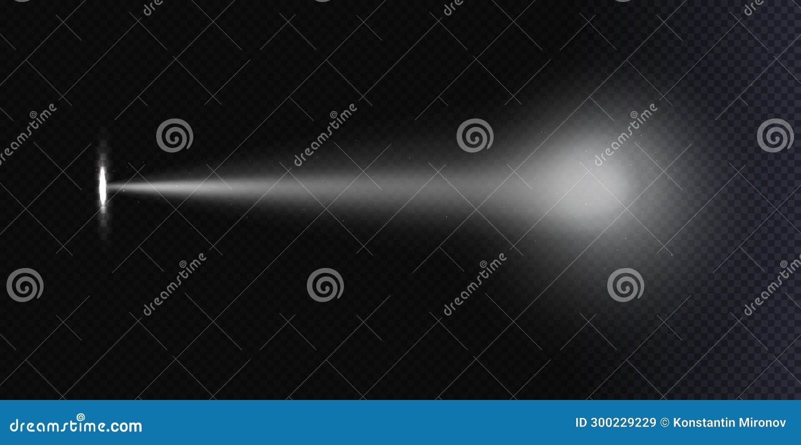 Glowing Torch Light. Lens Flare. Ray Of Pocket Flashlight. Light With ...