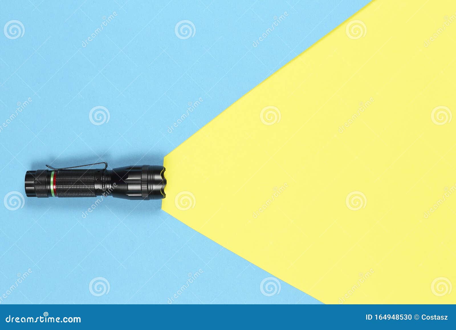 Flashlight with beam stock photo. Image of beam, concept - 164948530