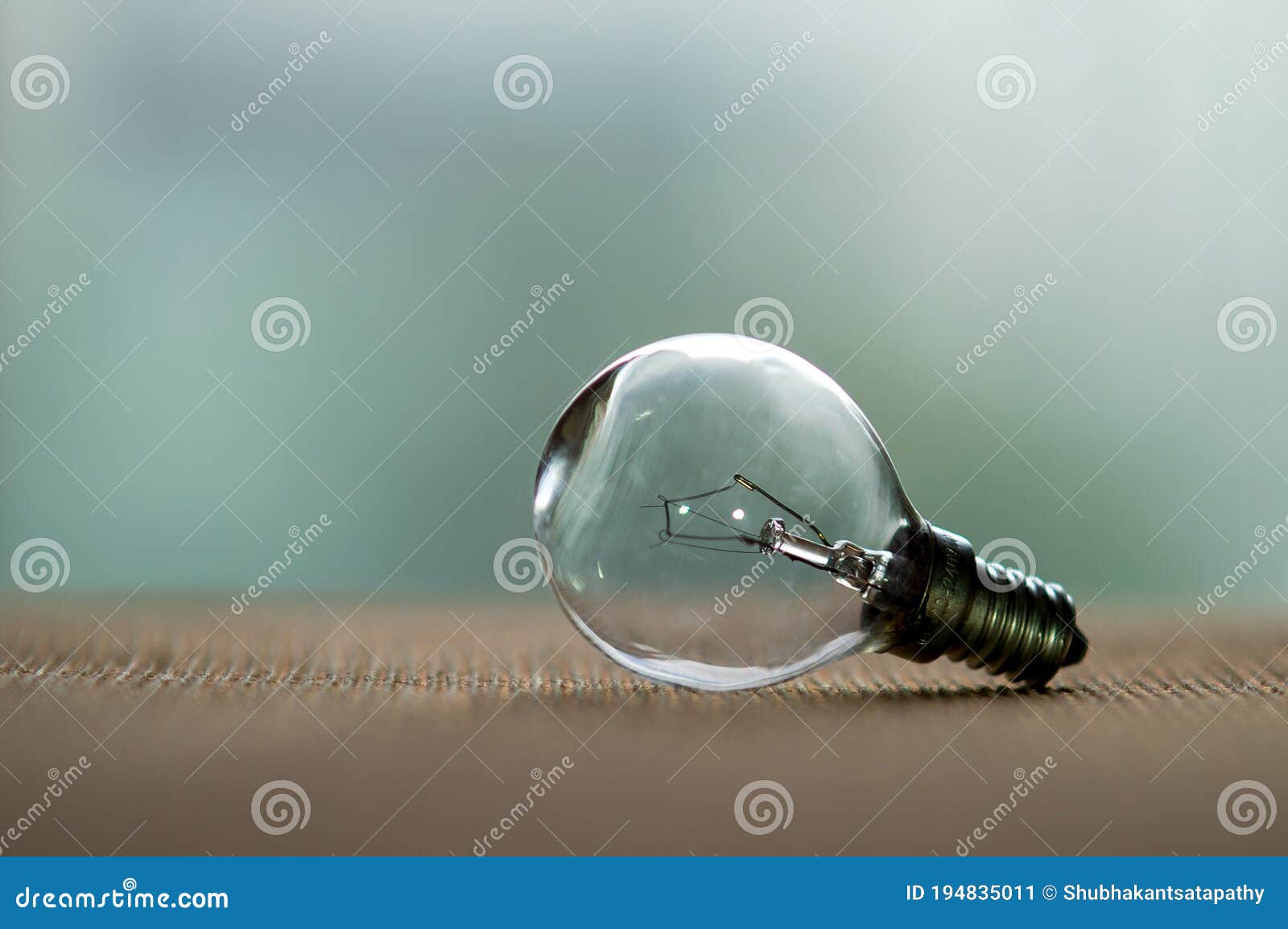 Bulb on a Bench Not Connected or Turned on Stock Image - Image of shot ...