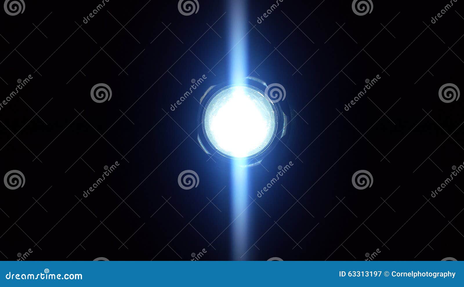 Flashlight stock image. Image of illumination, blue, flash - 63313197