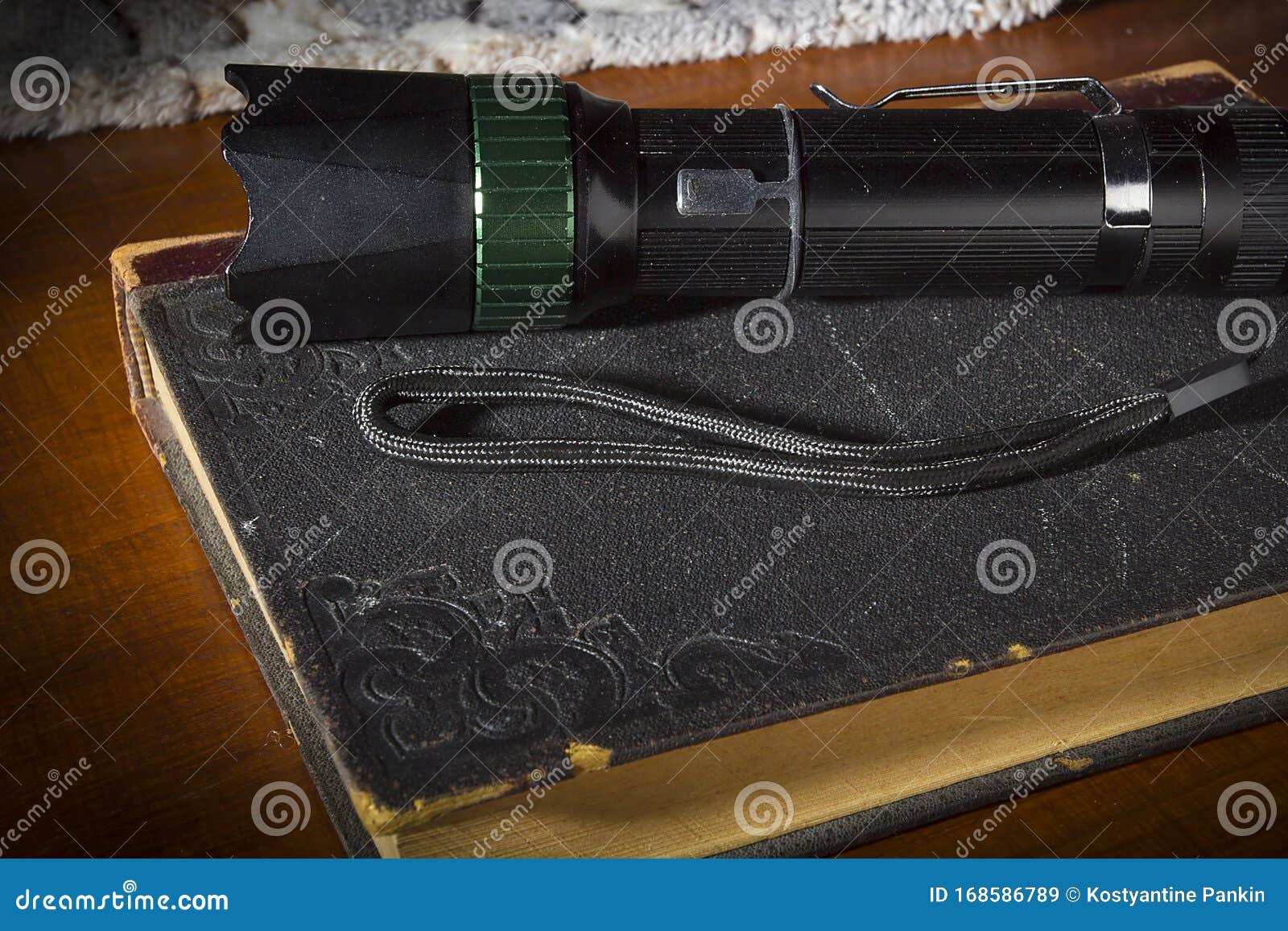 Flashlight and book stock image. Image of reading, fairytale - 168586789