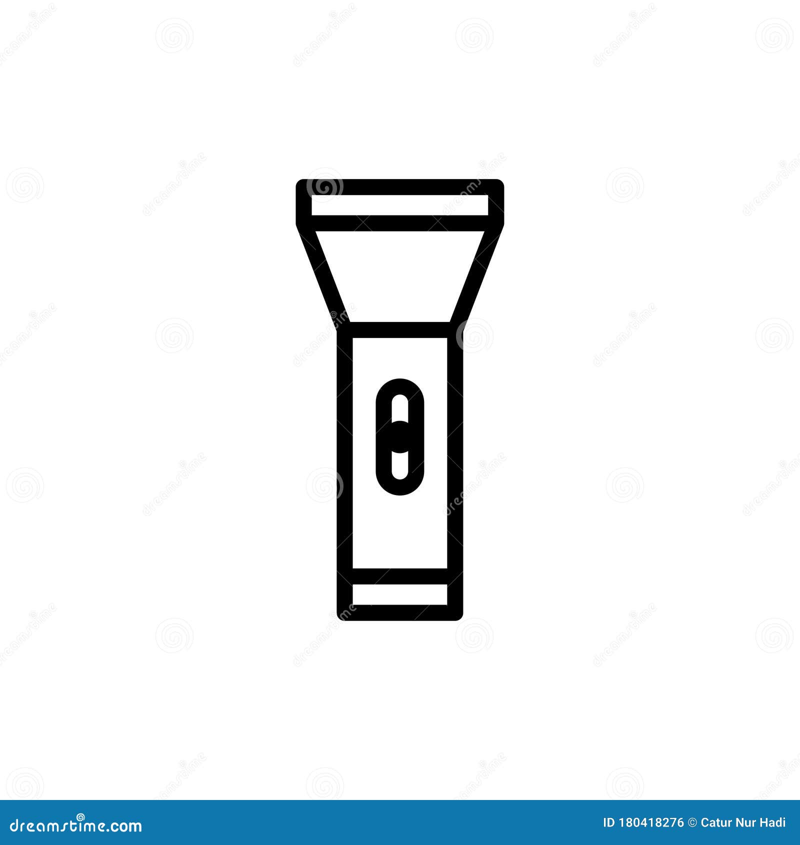 Flashlight Icon Flat Vector Template Design Trendy Stock Vector ...