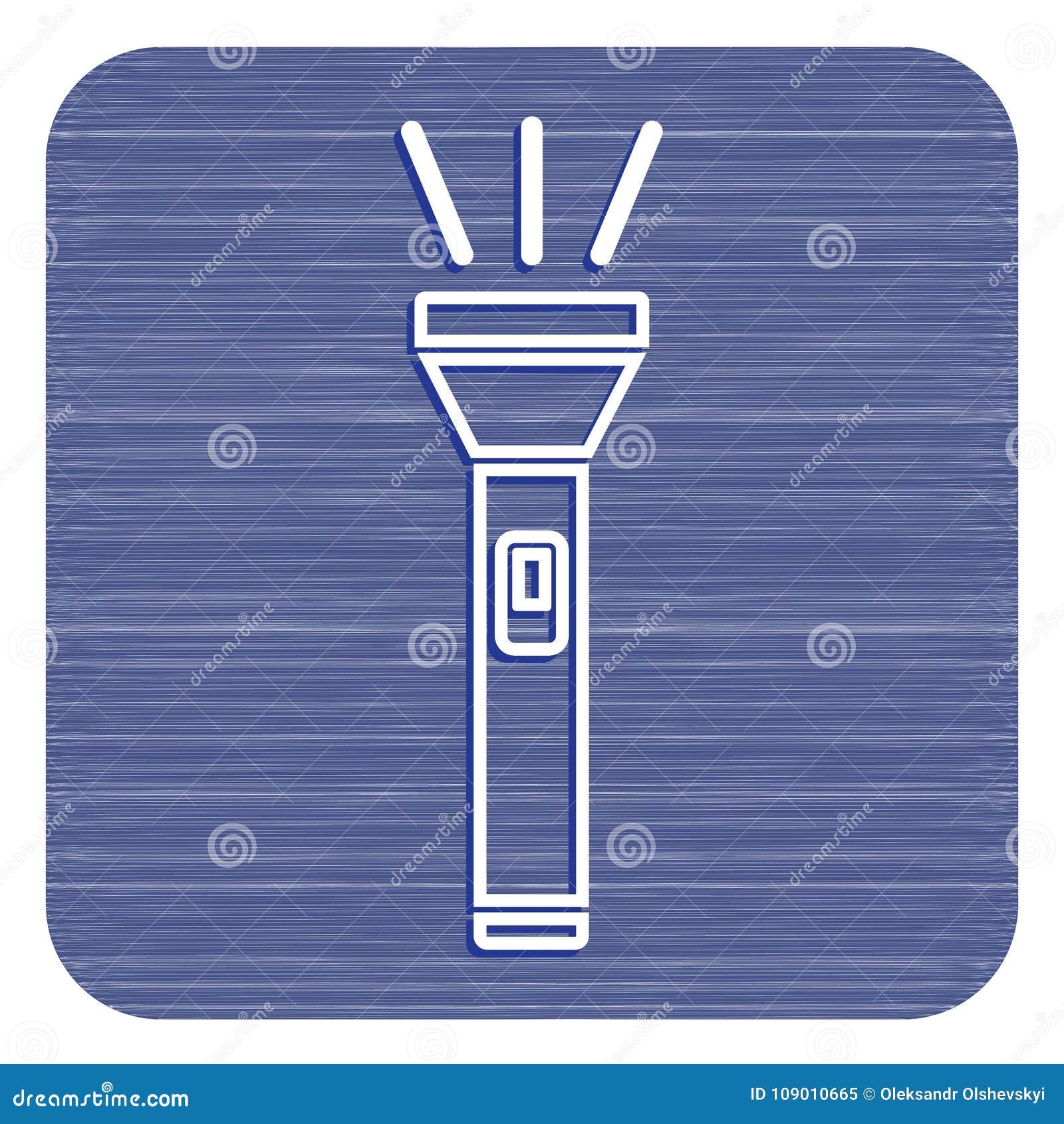 Flashlight Icon. Portable Torch Stock Vector - Illustration of ...