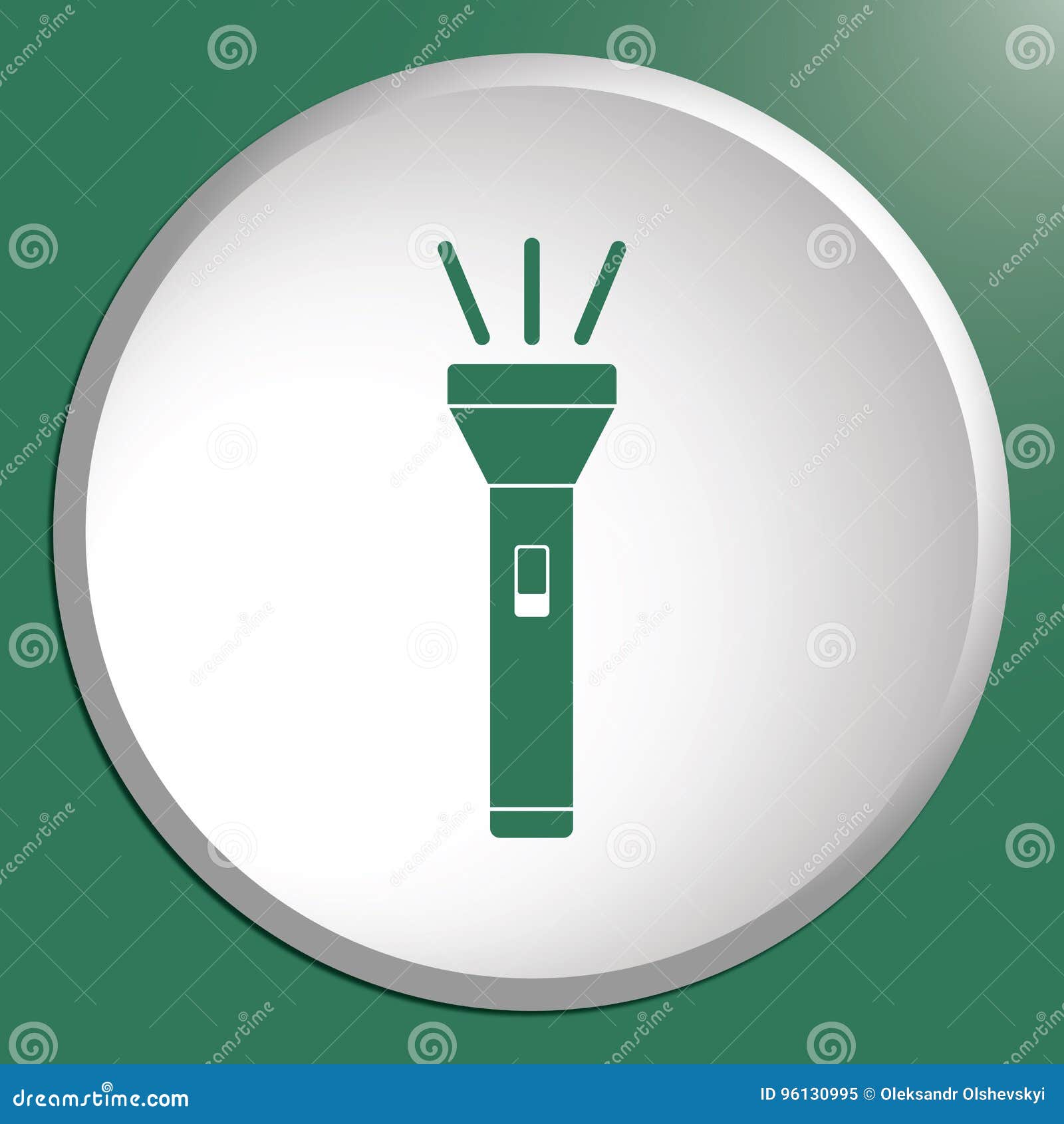 Flashlight Icon. Portable Torch Stock Vector - Illustration of portable ...