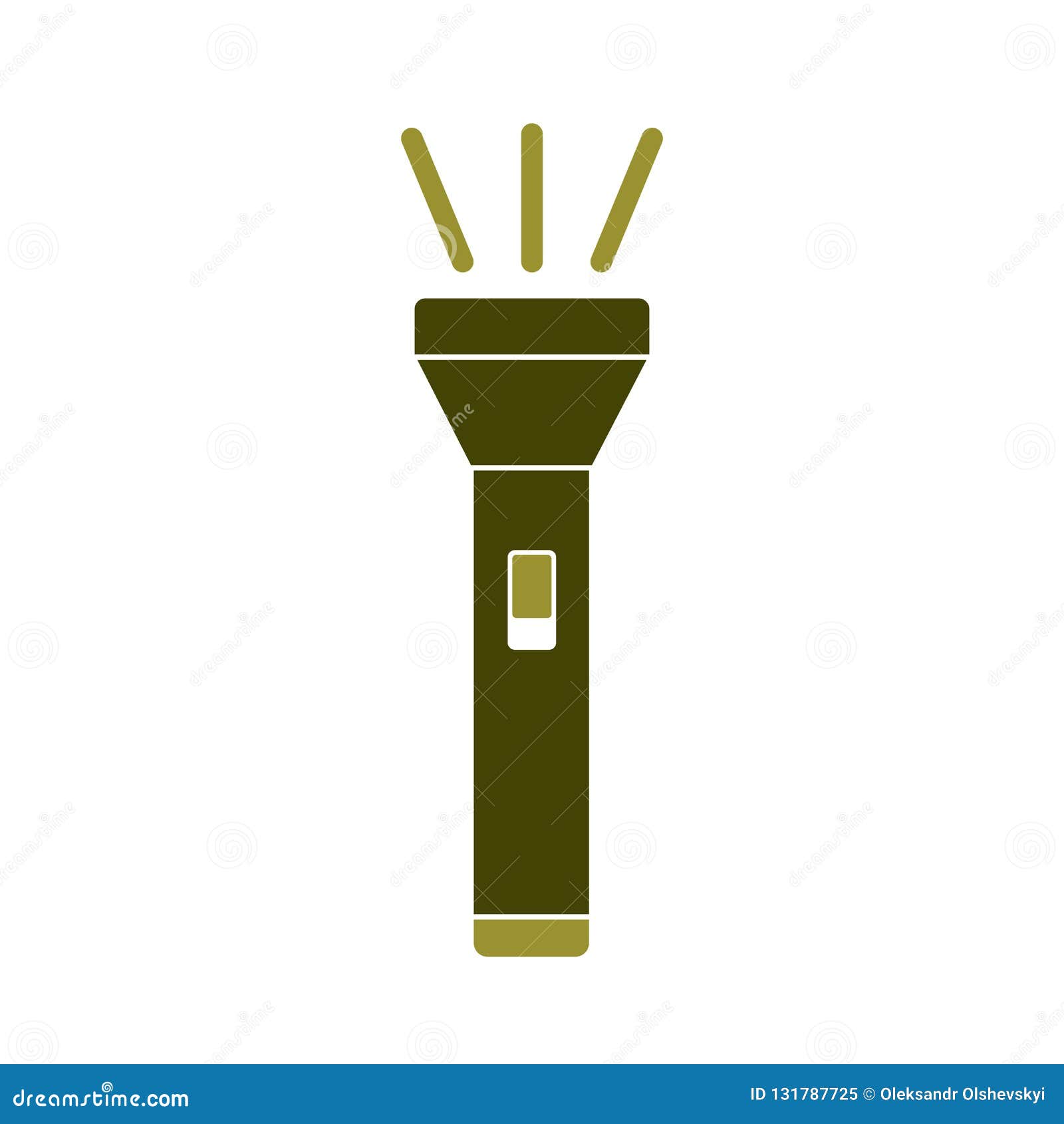 Flashlight Icon. Portable Torch Vector Illustration Stock Vector ...