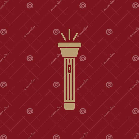The Flashlight Icon. Torch Symbol Stock Vector - Illustration of design ...