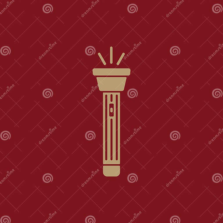 The Flashlight Icon. Torch Symbol Stock Vector - Illustration of design ...