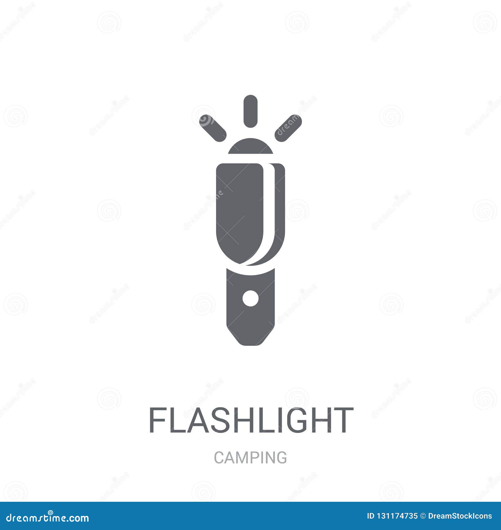 Flashlight Icon. Trendy Flashlight Logo Concept on White Background ...