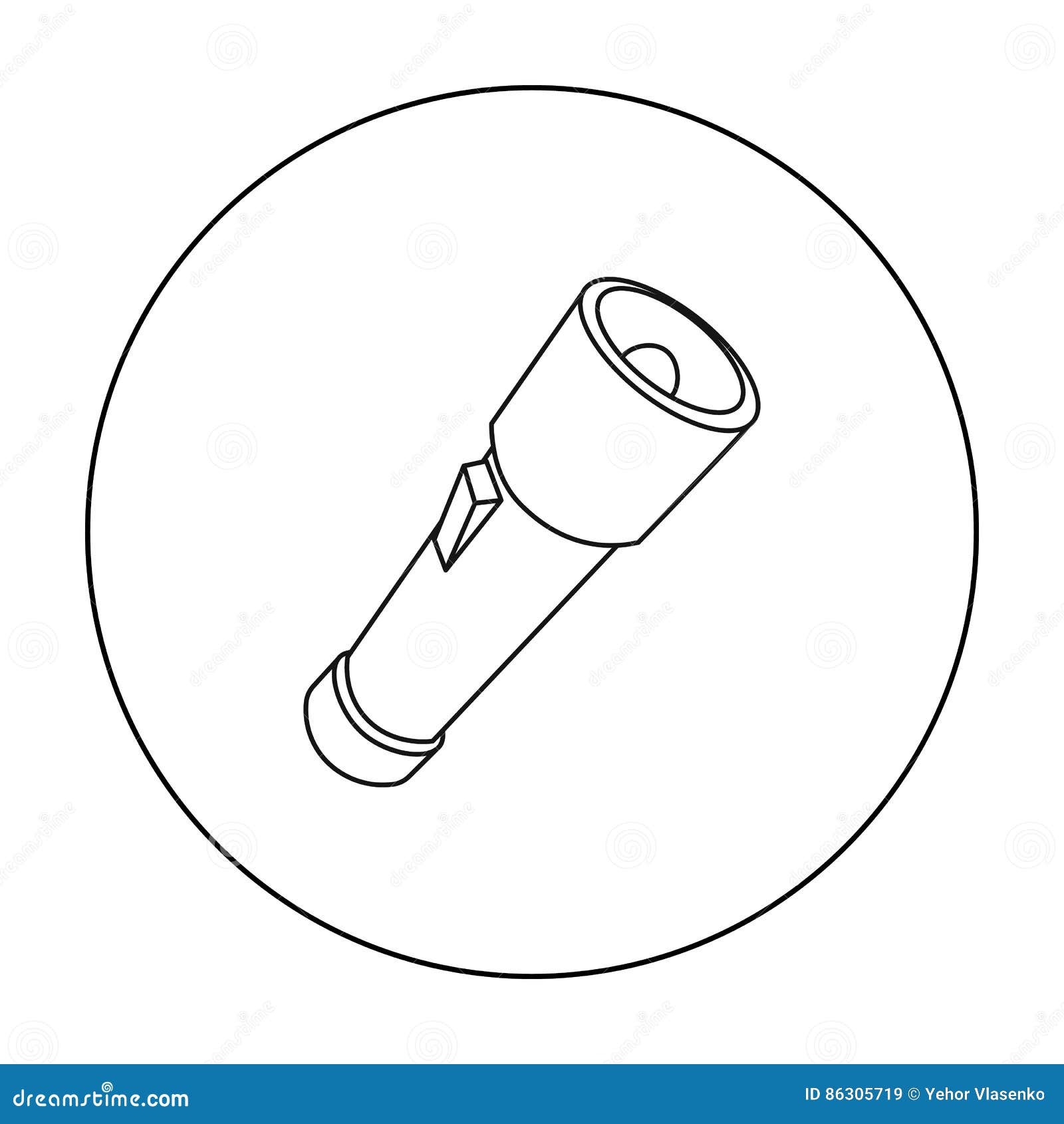Flashlight Icon of Vector Illustration for Web and Mobile Stock Vector ...