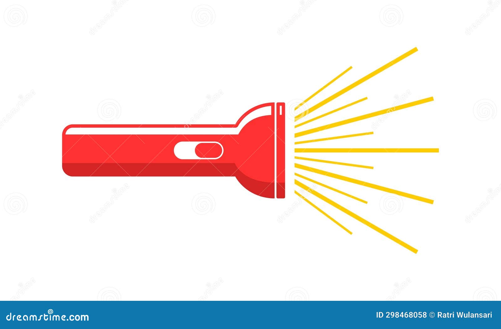 Flashlight Illustration Logo Design Vector Stock Vector - Illustration ...