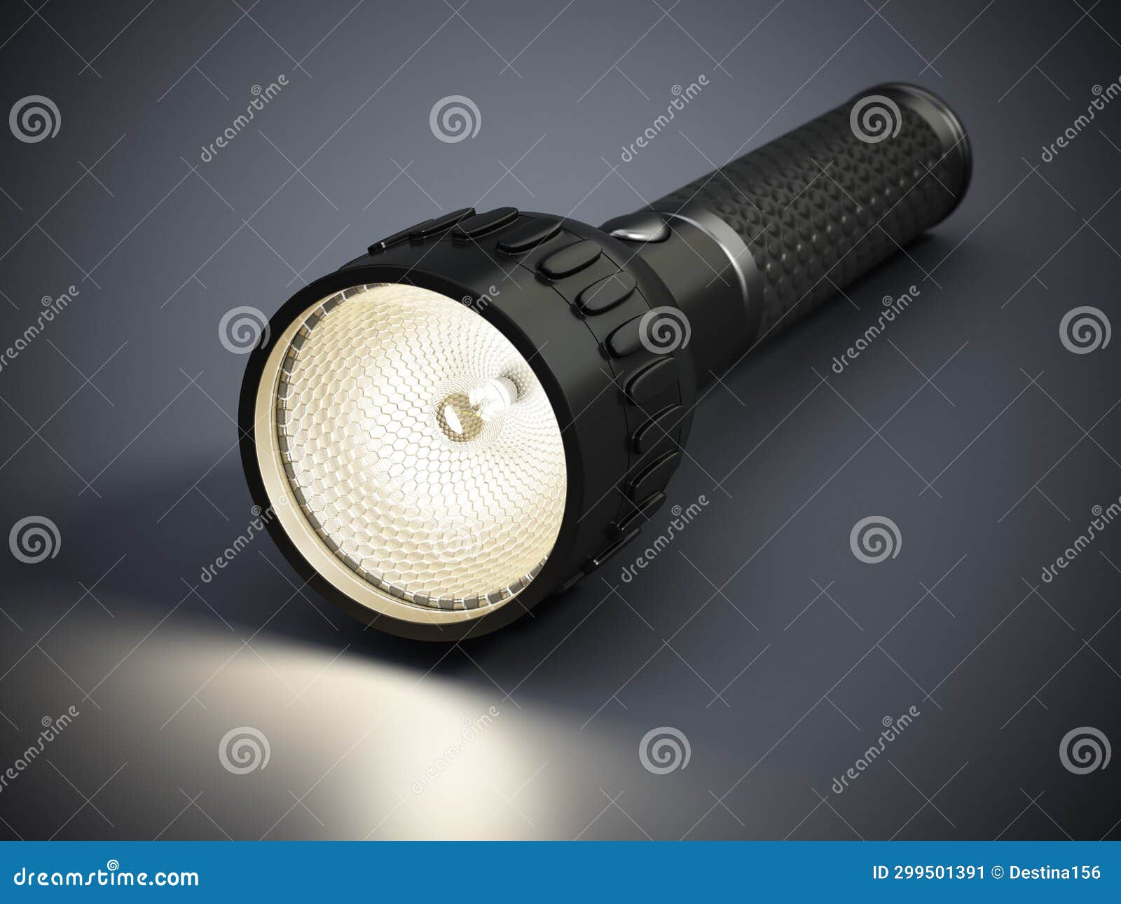 Flashlight Isolated On A Transparent Background. Vector | CartoonDealer ...
