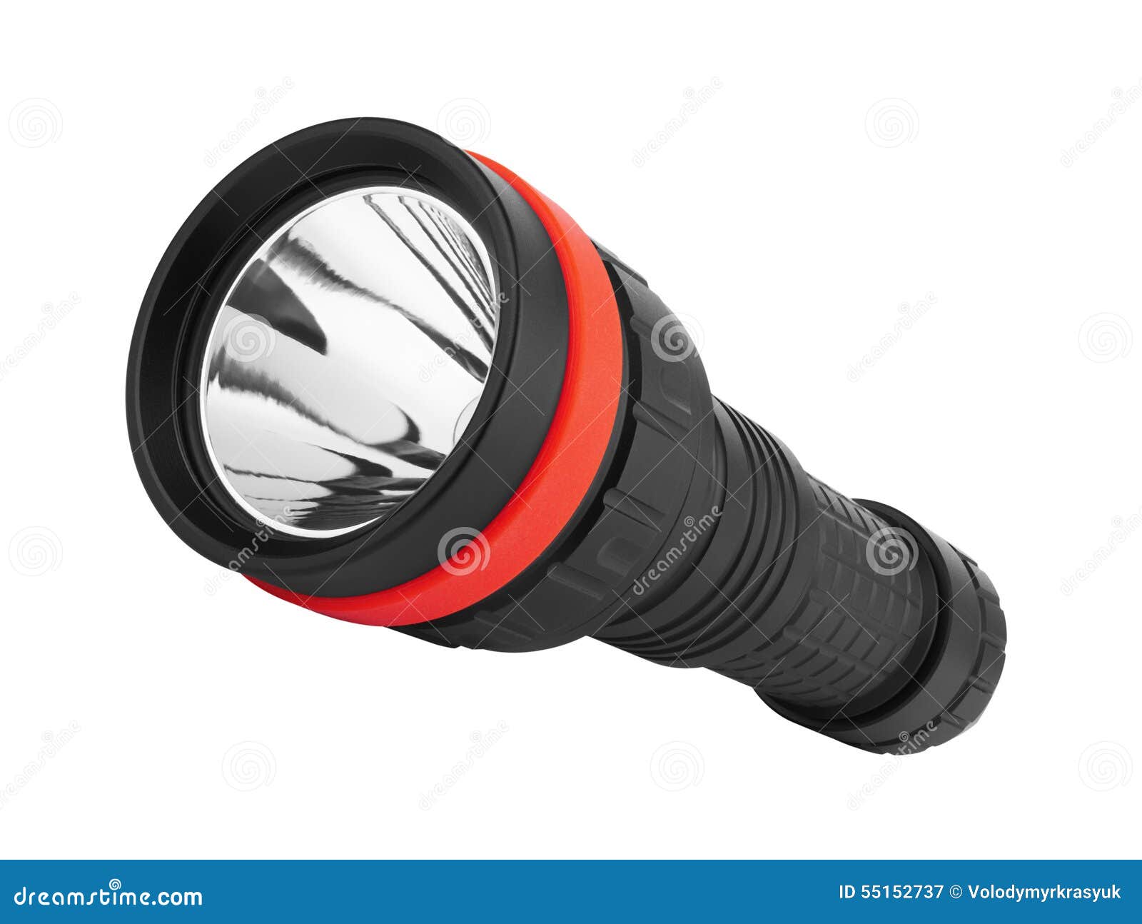 Flashlight stock image. Image of glass, single, white - 55152737