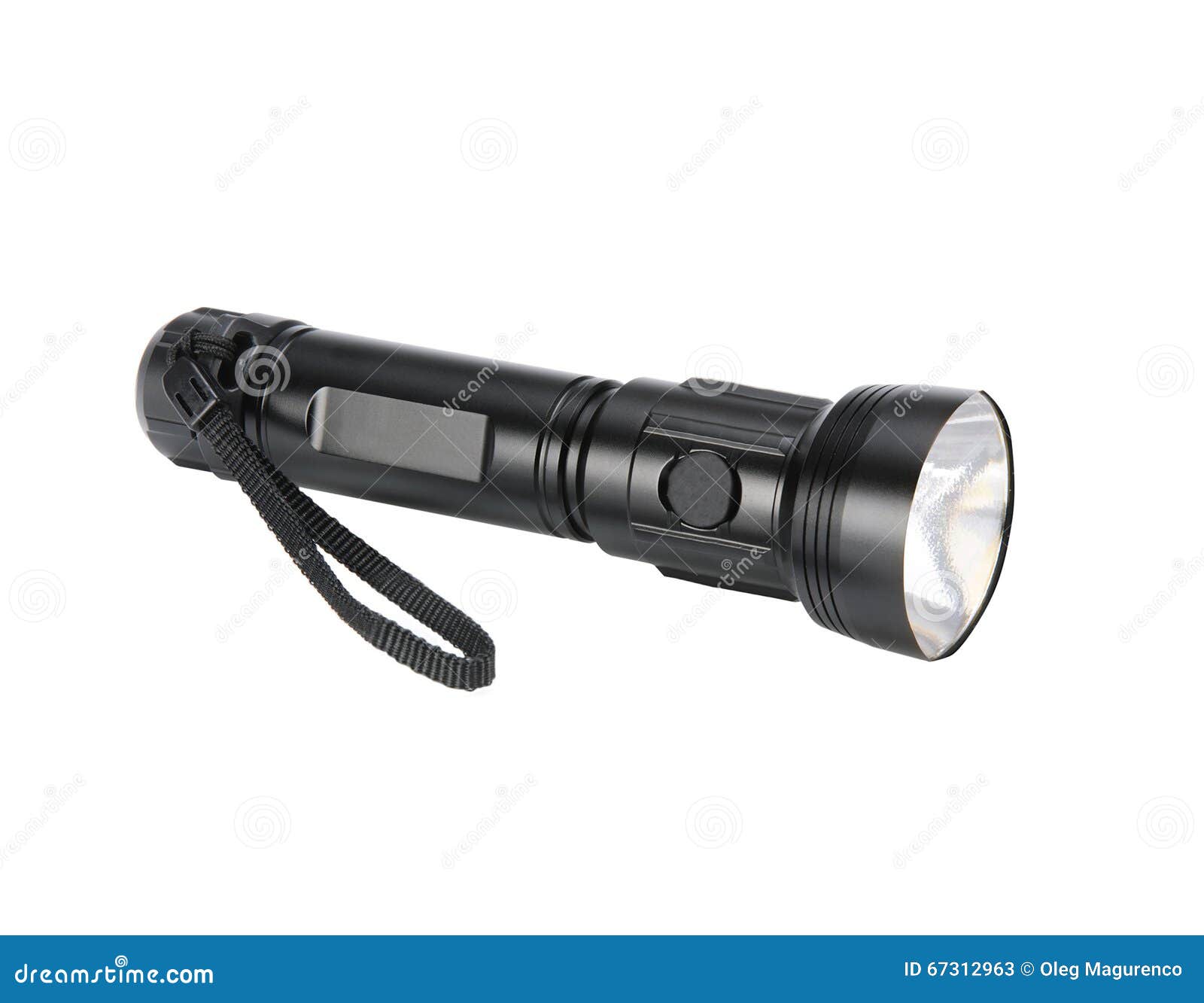 Flashlight stock image. Image of energy, flashlight, front - 67312963