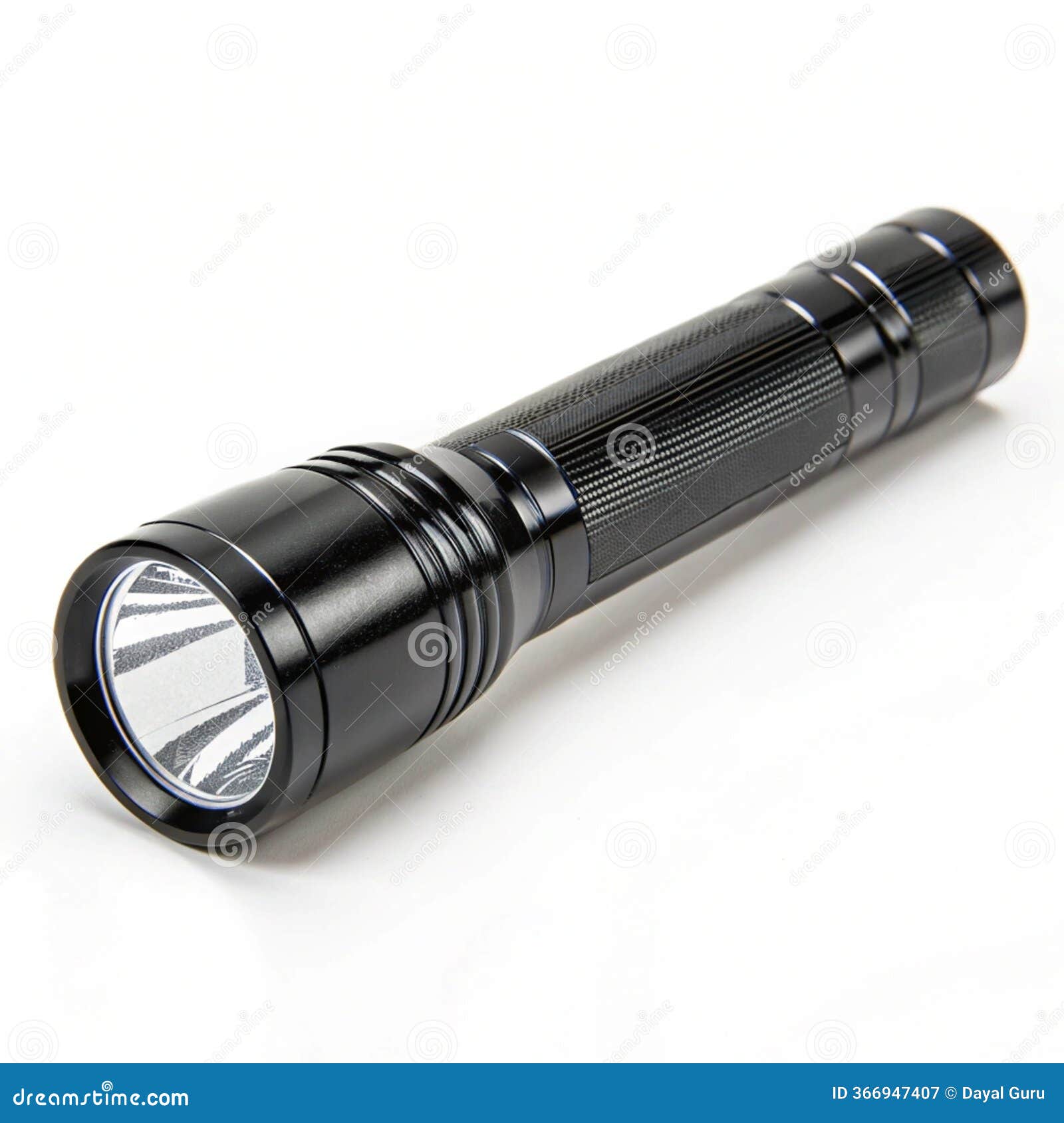 Flashlight Isolated Banner Template. Light Flat Template With Text ...