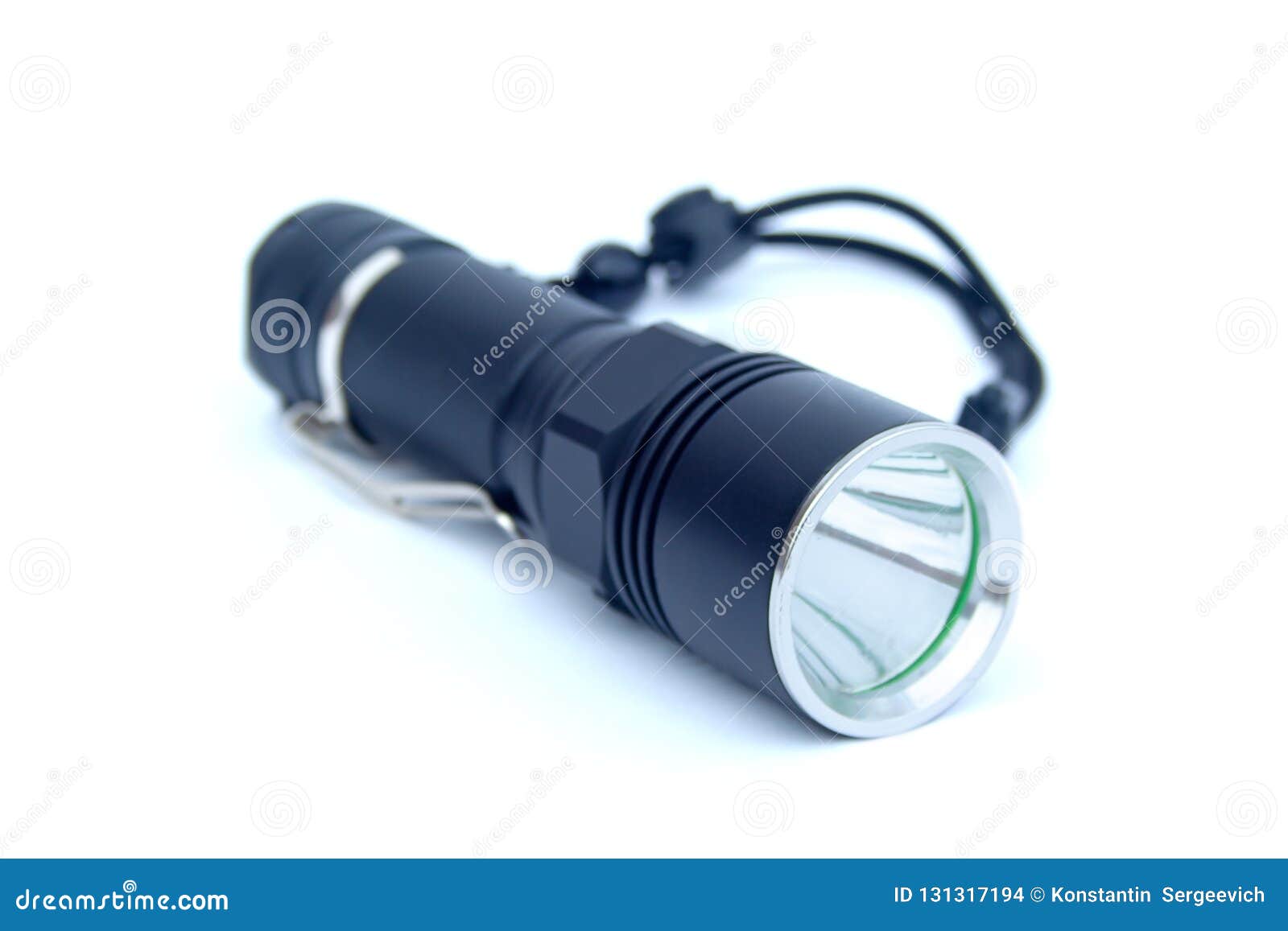 Flashlight isolated stock photo. Image of metal, object - 131317194