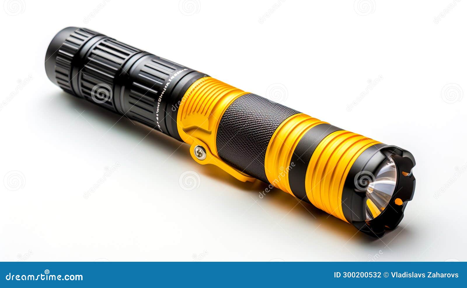 A Flashlight in Isolation on a White Background Stock Illustration ...