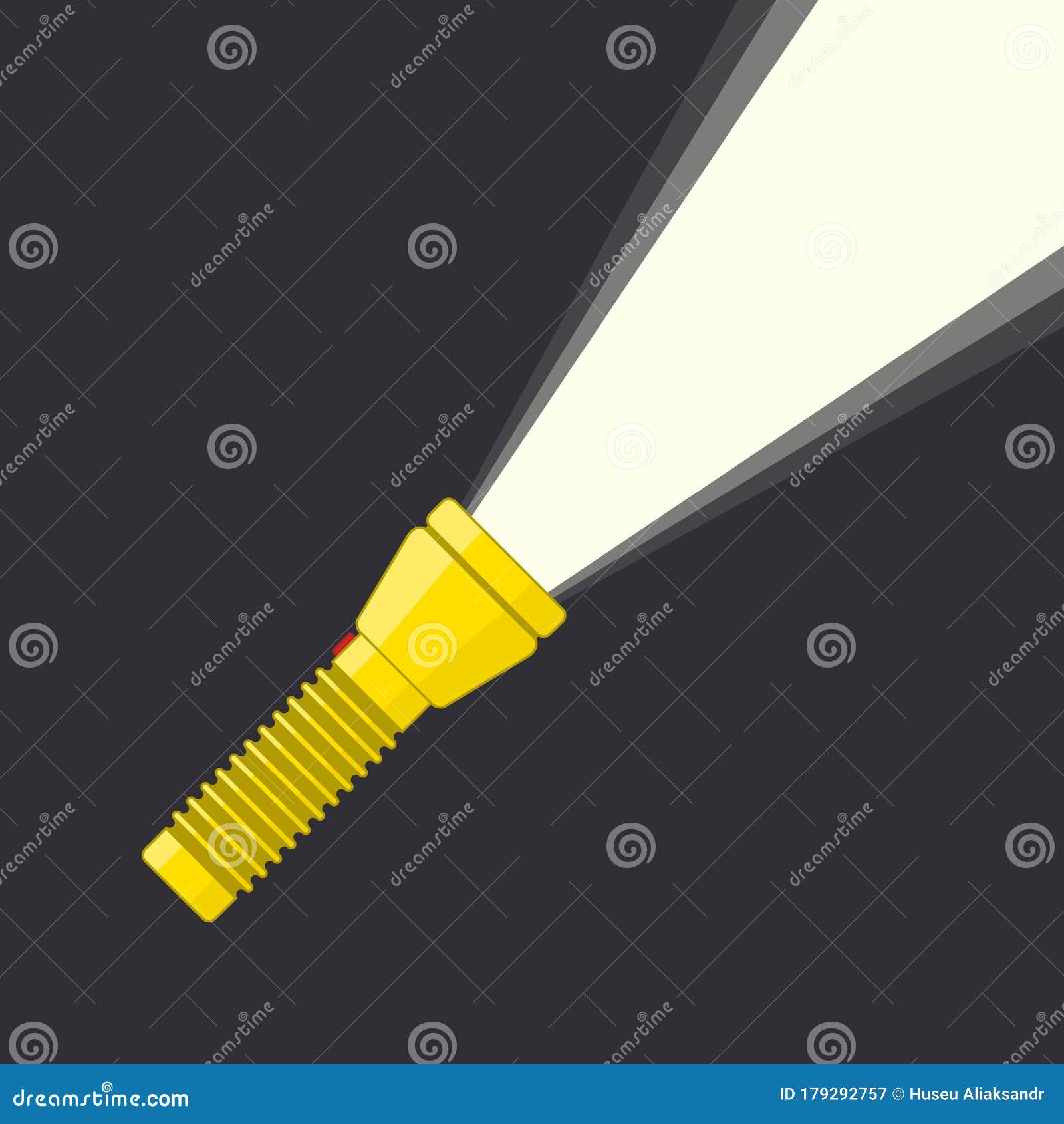 Flashlight Beam Illustration