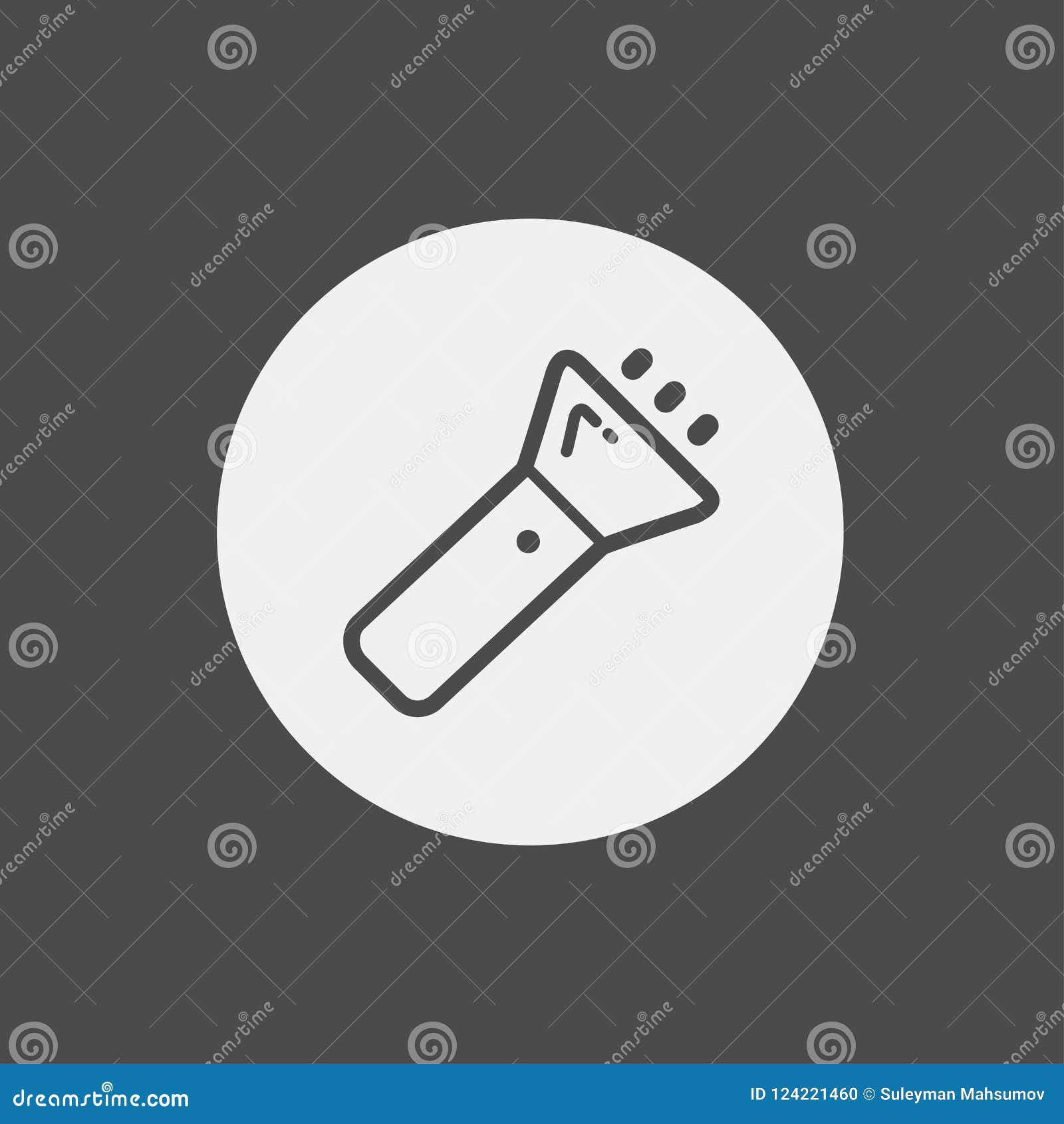Flashlight Vector Icon Sign Symbol Stock Vector - Illustration of ...