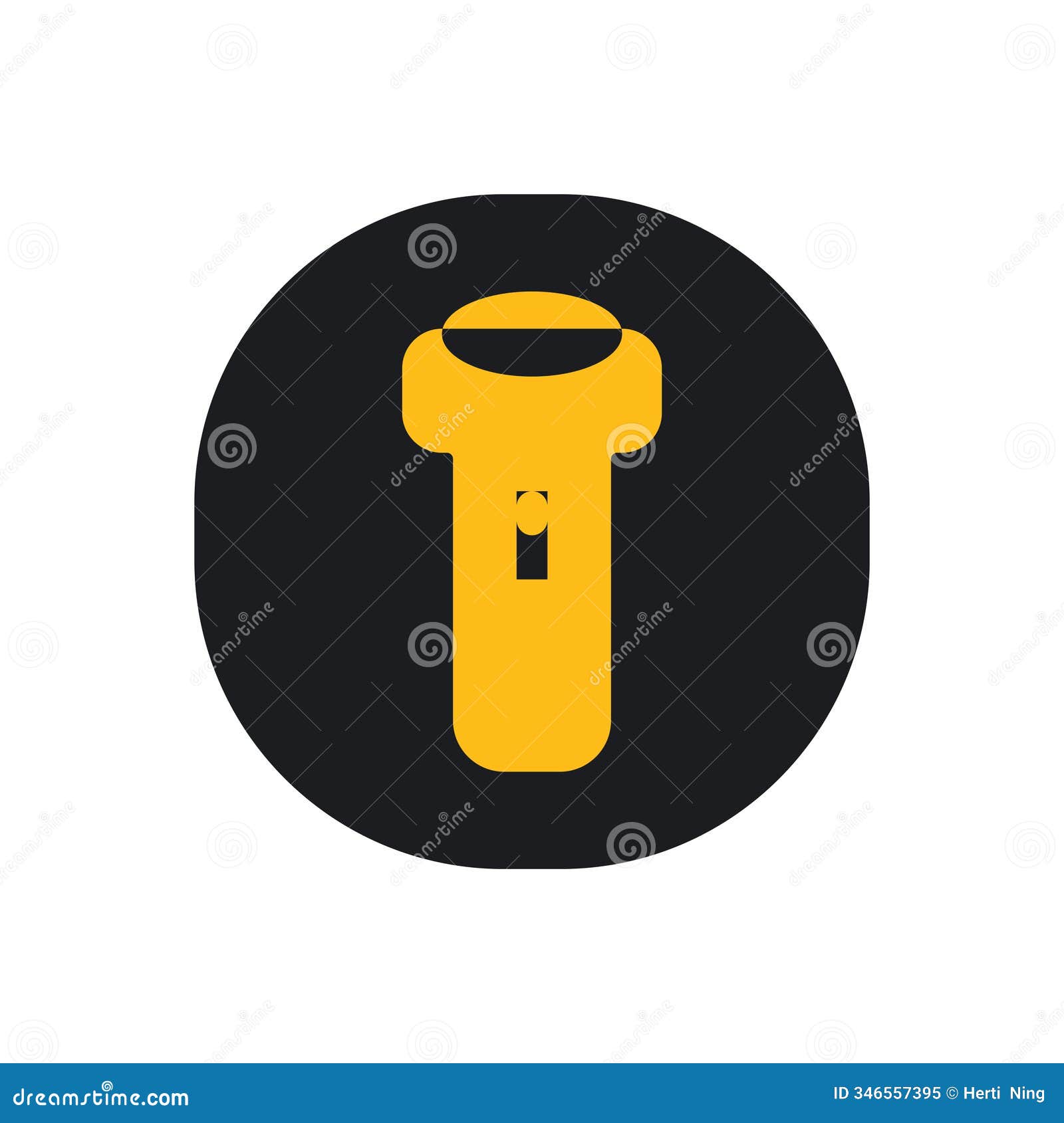 Flashlight Logo Template Icon Stock Vector - Illustration of portable ...