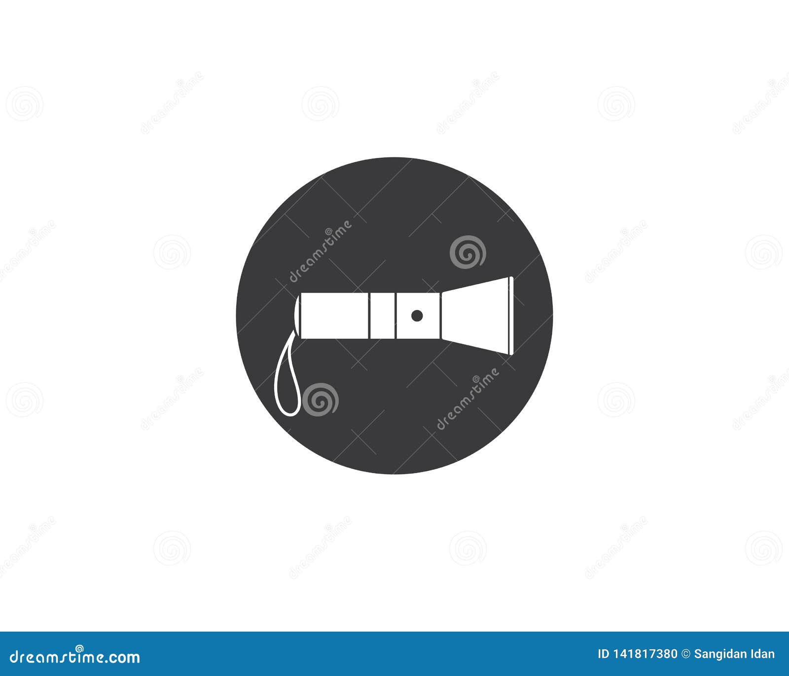 Flashlight Logo Vector Illustration Stock Vector - Illustration of ...