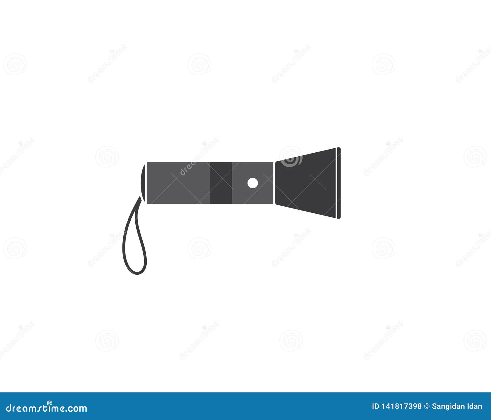 Flashlight Logo Vector Illustration Stock Vector - Illustration of lamp ...
