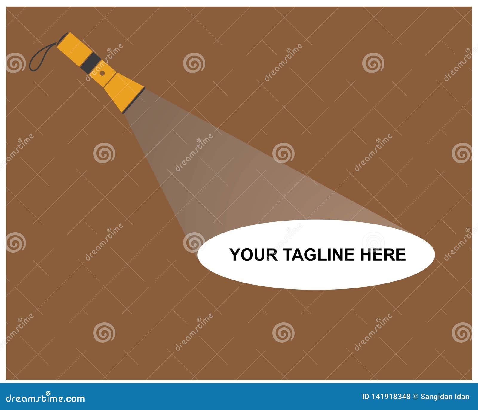 Flashlight Logo Vector Illustration Stock Vector - Illustration of ...